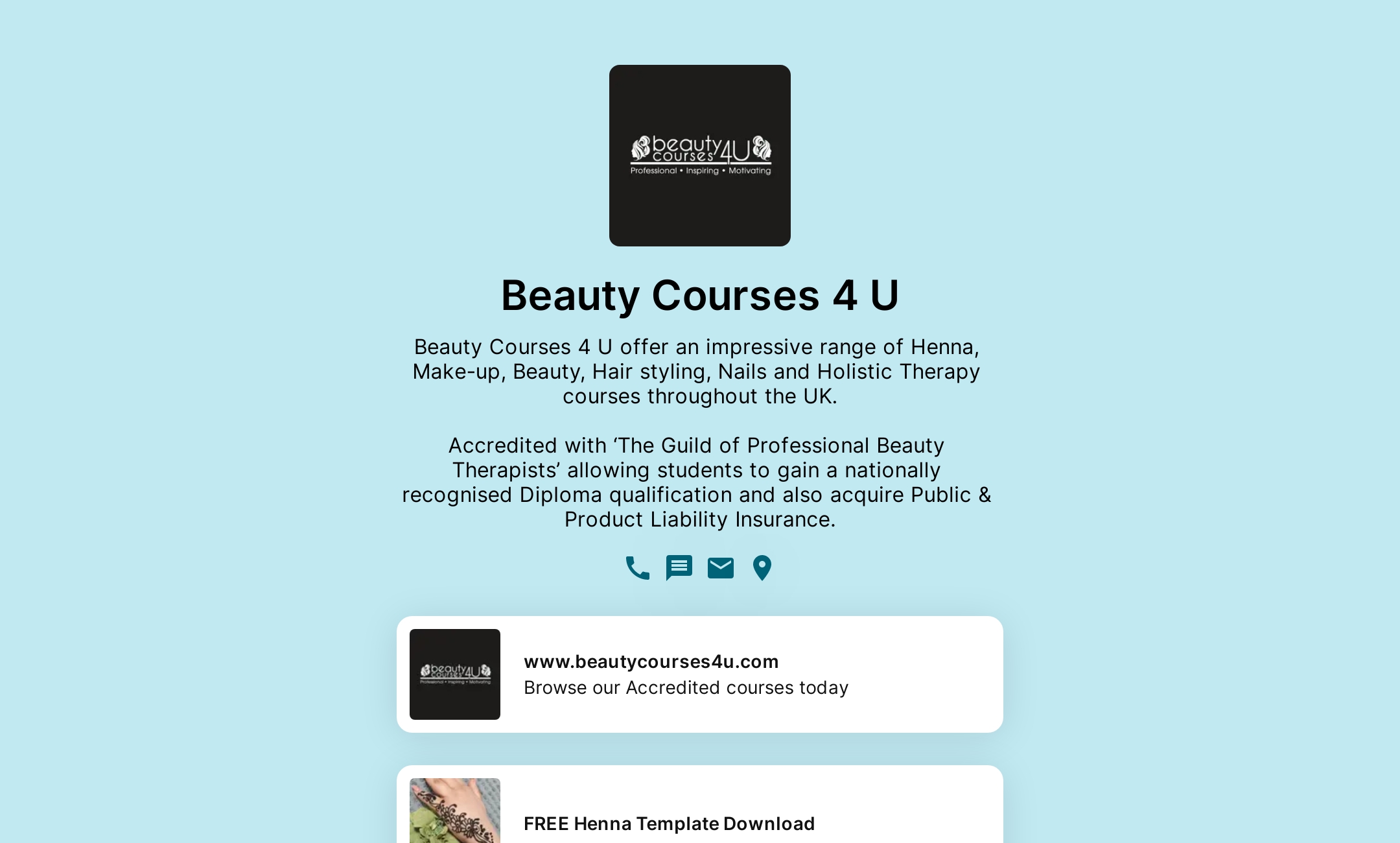 Beauty Courses 4 U's Flowpage