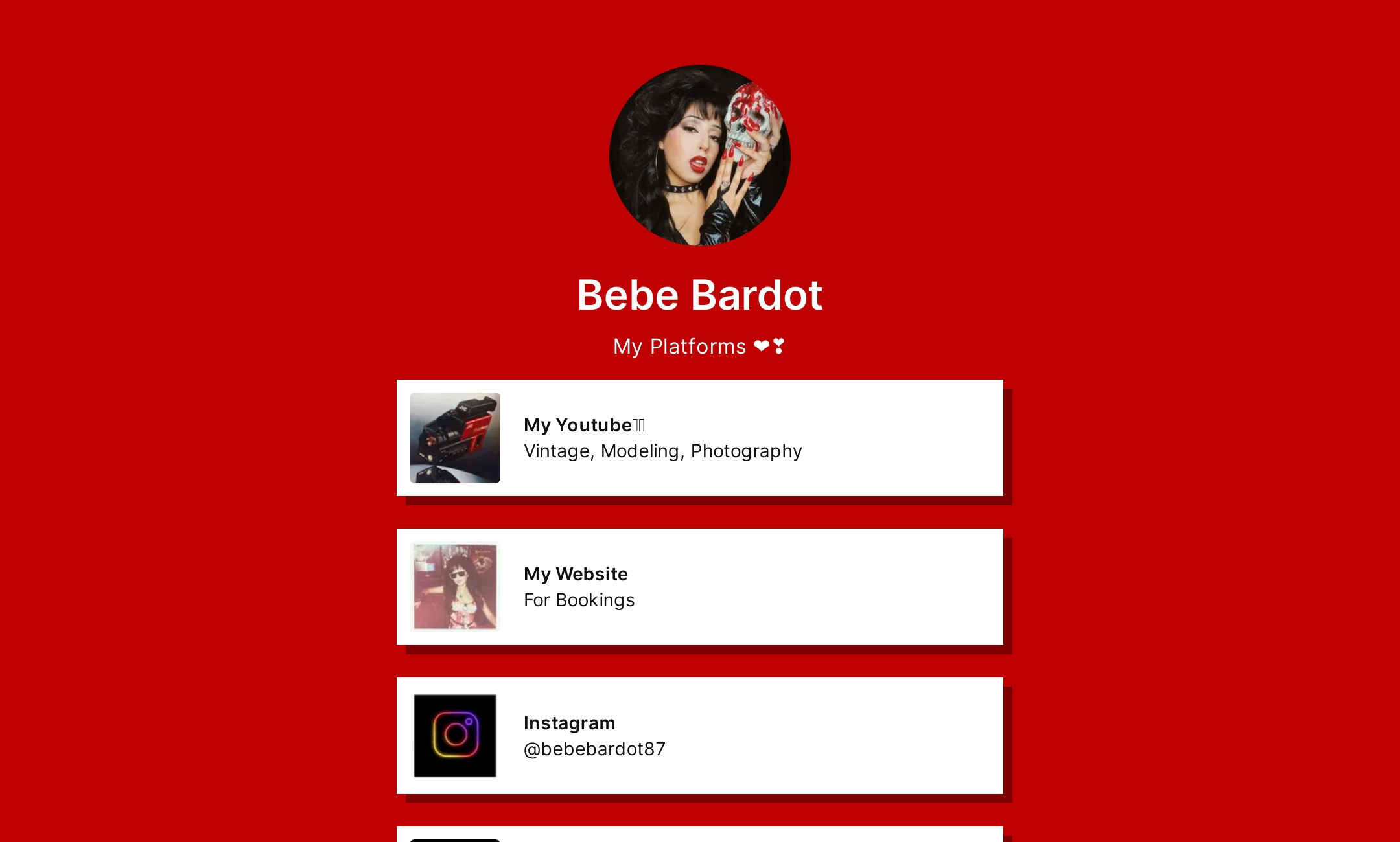 Bebe Bardot's Flowpage