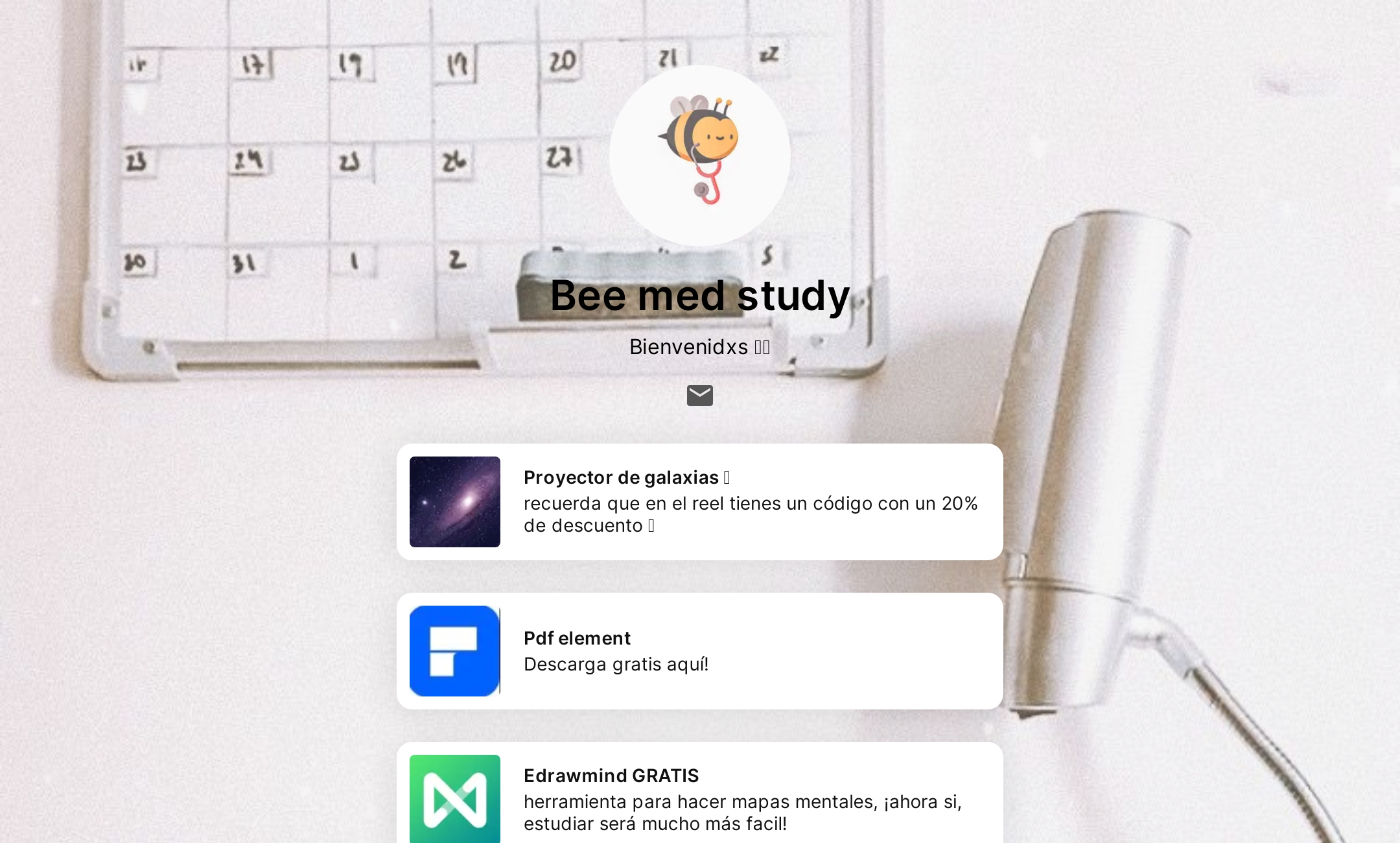 Bee med study's Flowpage