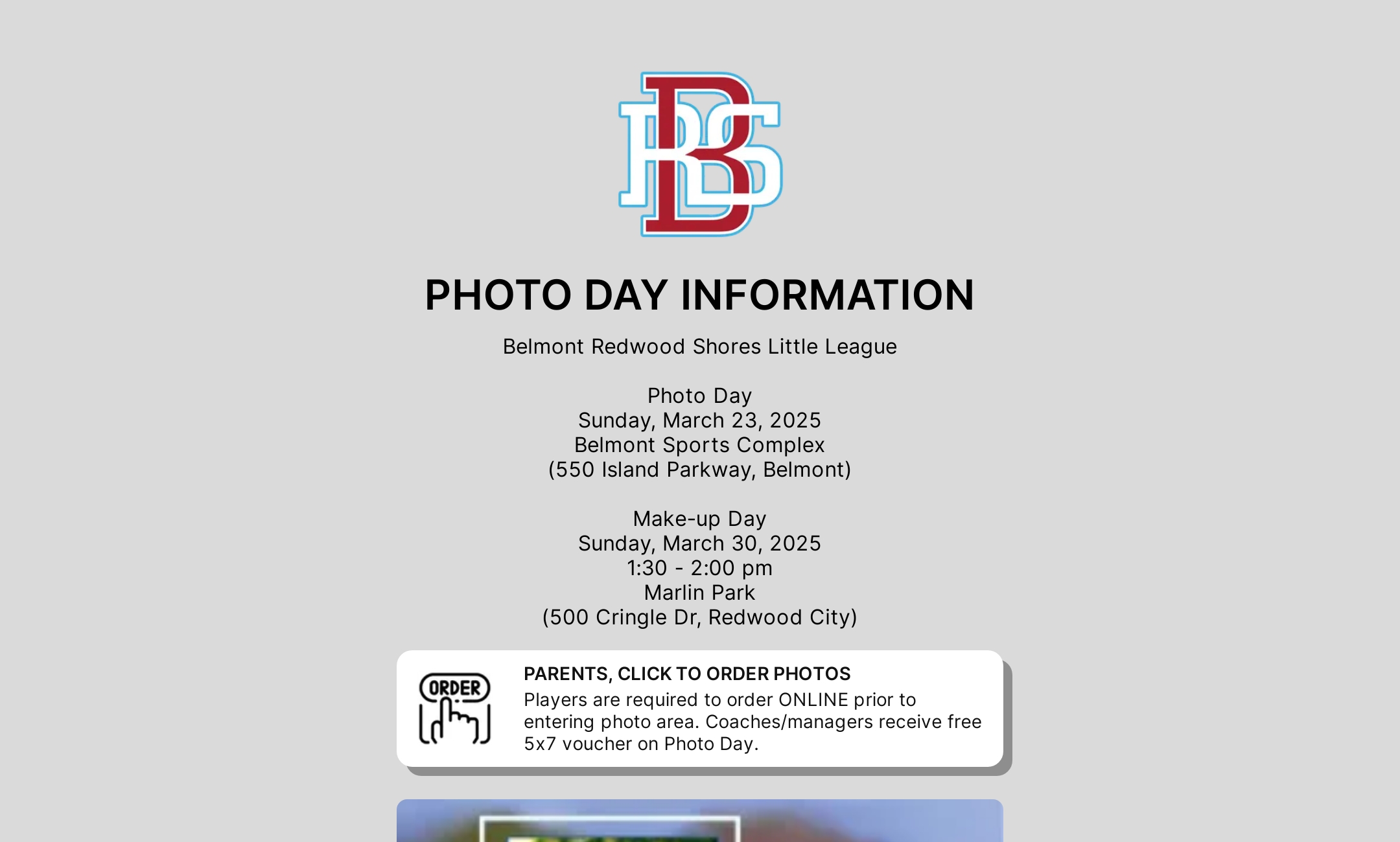 PHOTO DAY INFORMATION's Flowpage