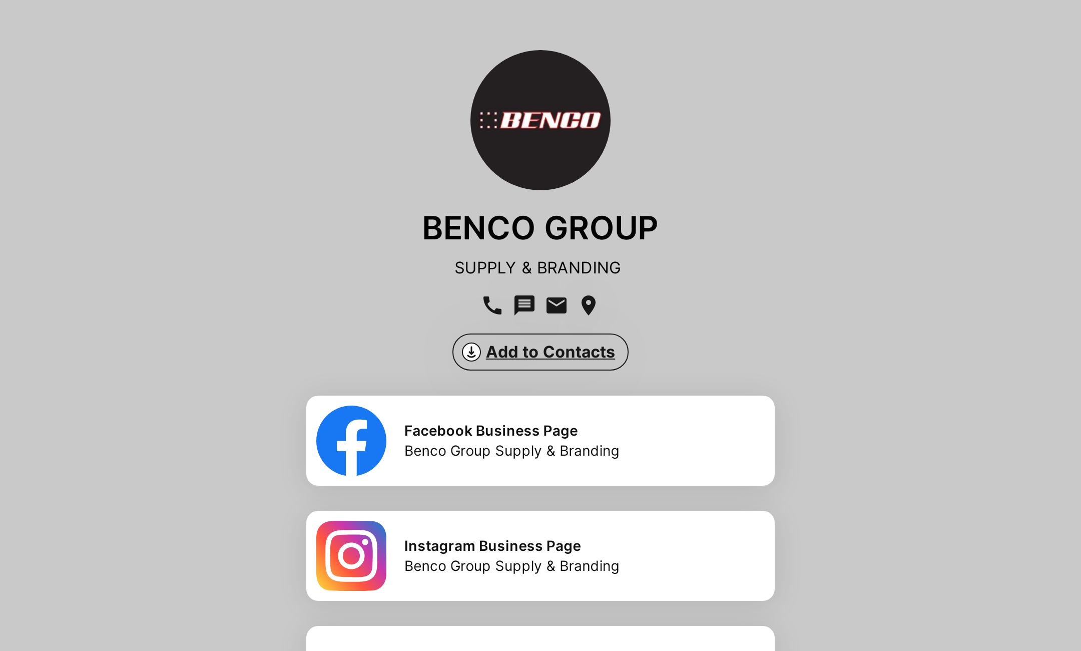 BENCO GROUP 's Flowpage