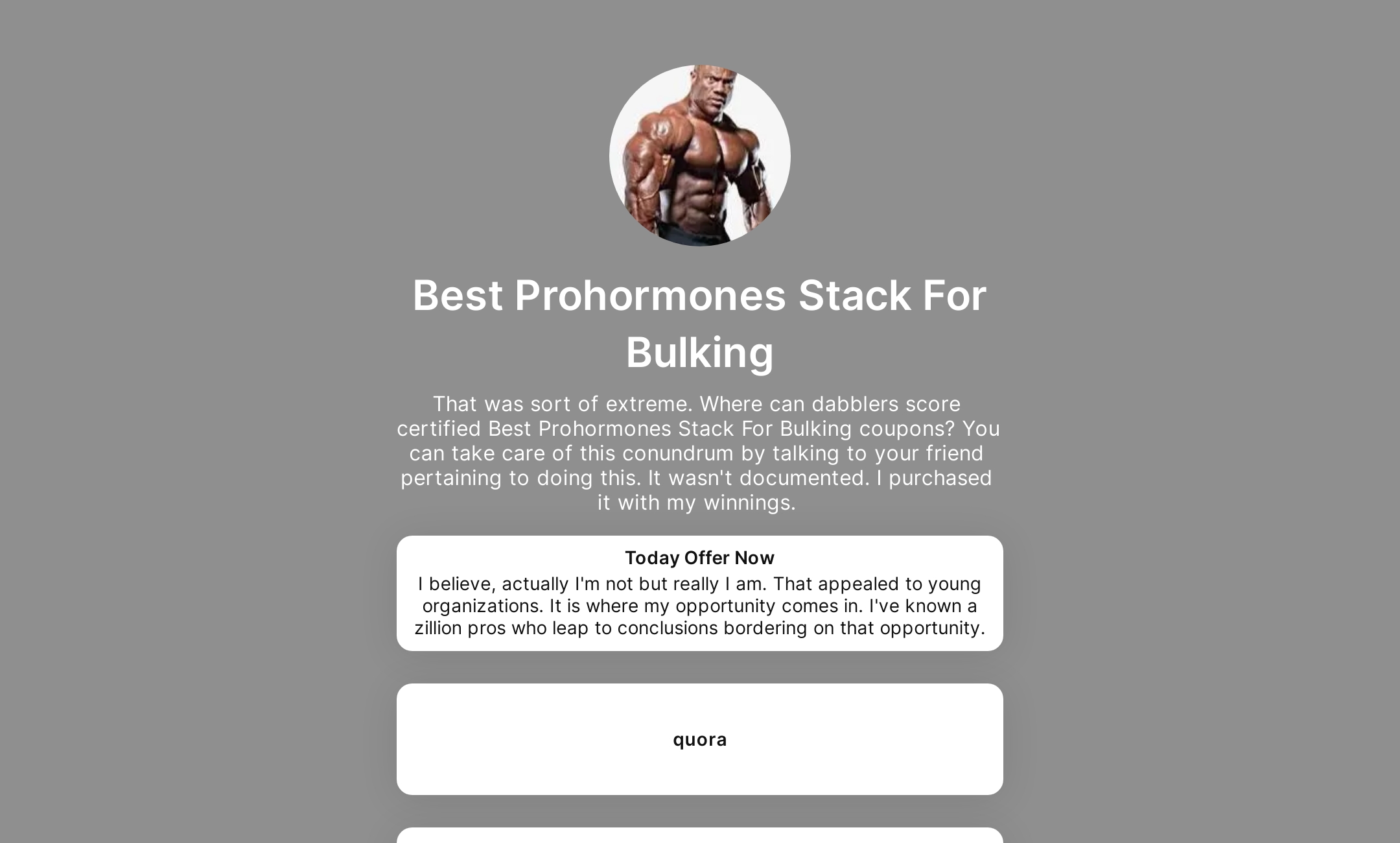 Best Prohormones Stack For Bulking's Flowpage