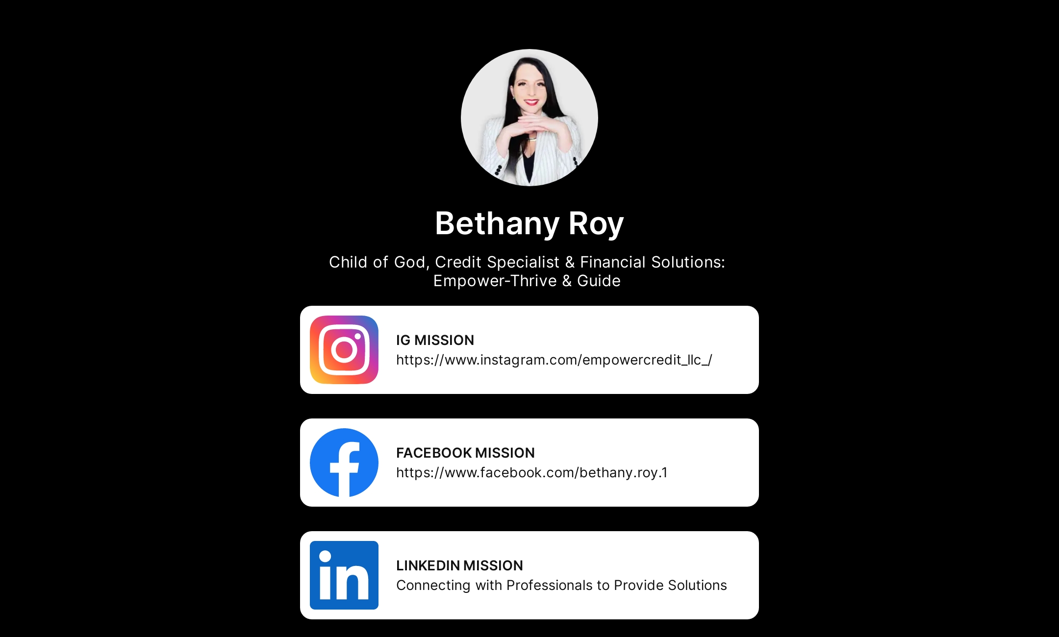 Bethany Roy 's Flowpage