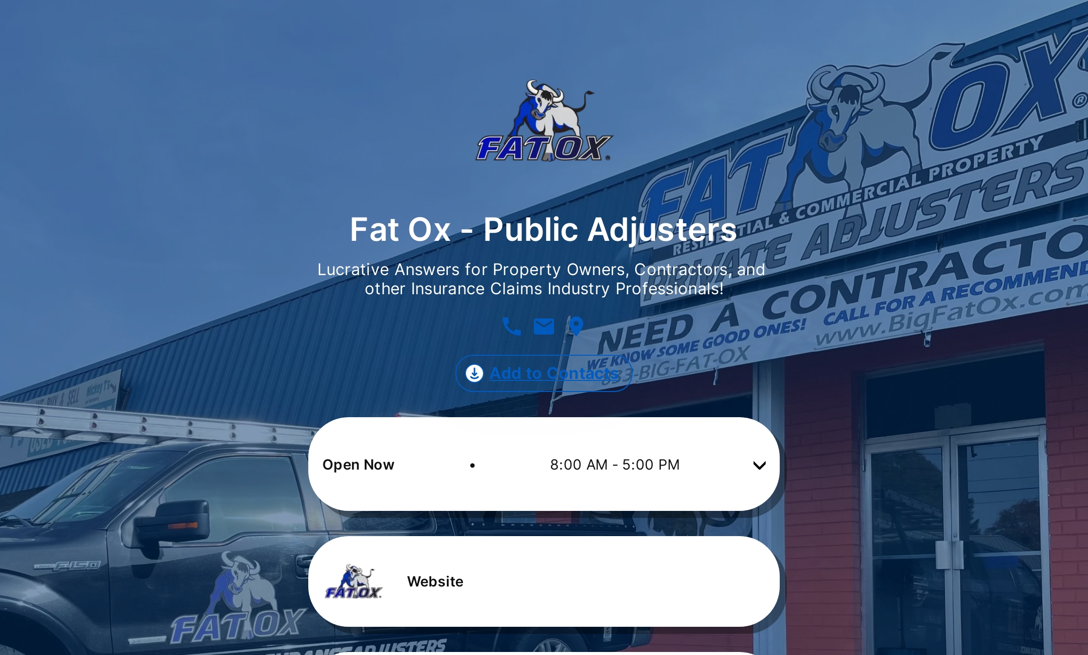 Fat Ox - Public Adjusters' Flowpage
