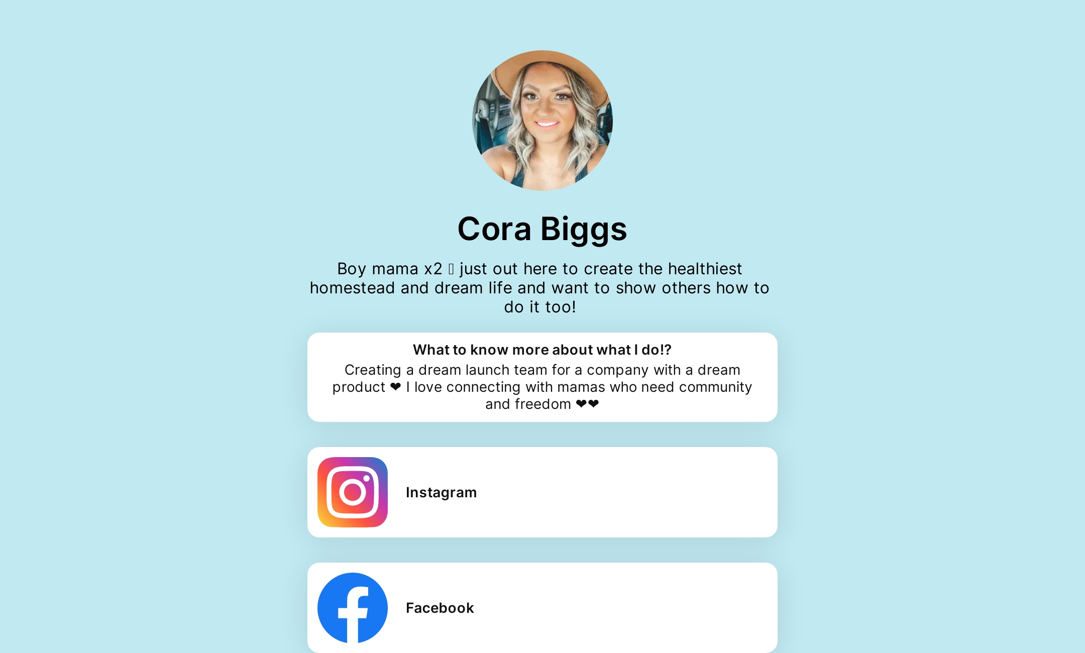 Cora Biggs' Flowpage