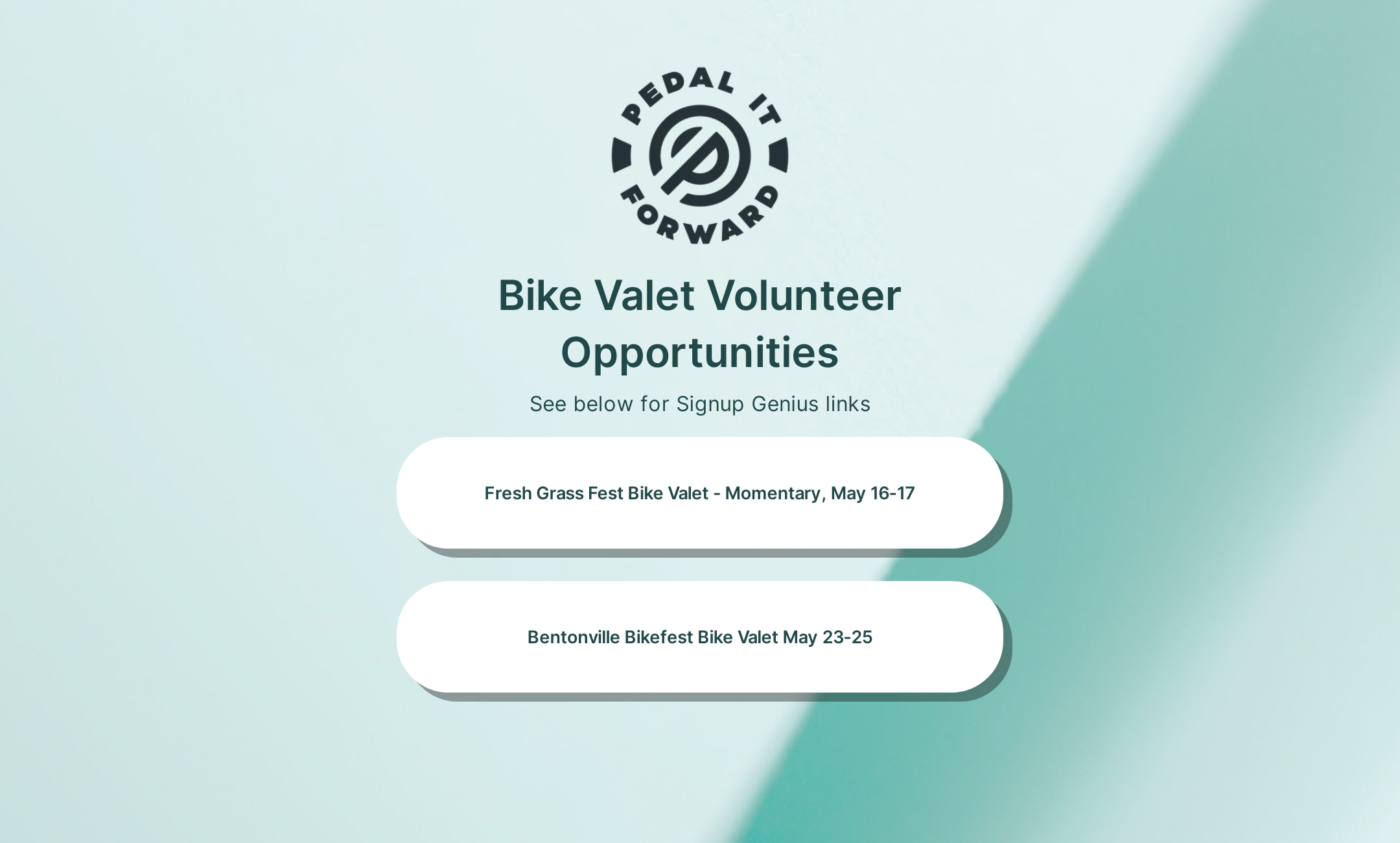 Bike Valet Volunteer Opportunities' Flowpage