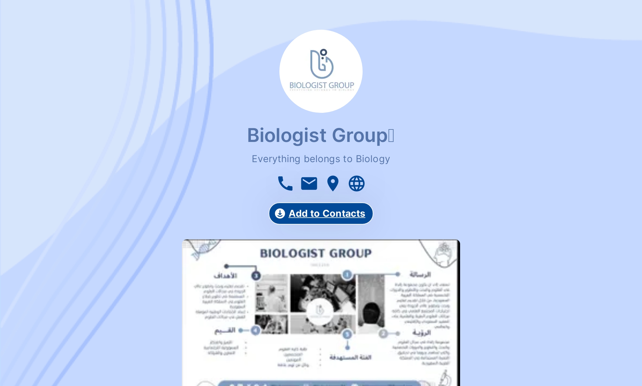 Biologist Group🧬's Flowpage