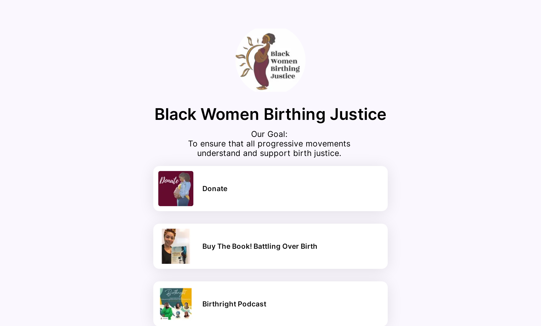 Black Women Birthing Justice 's Flowpage