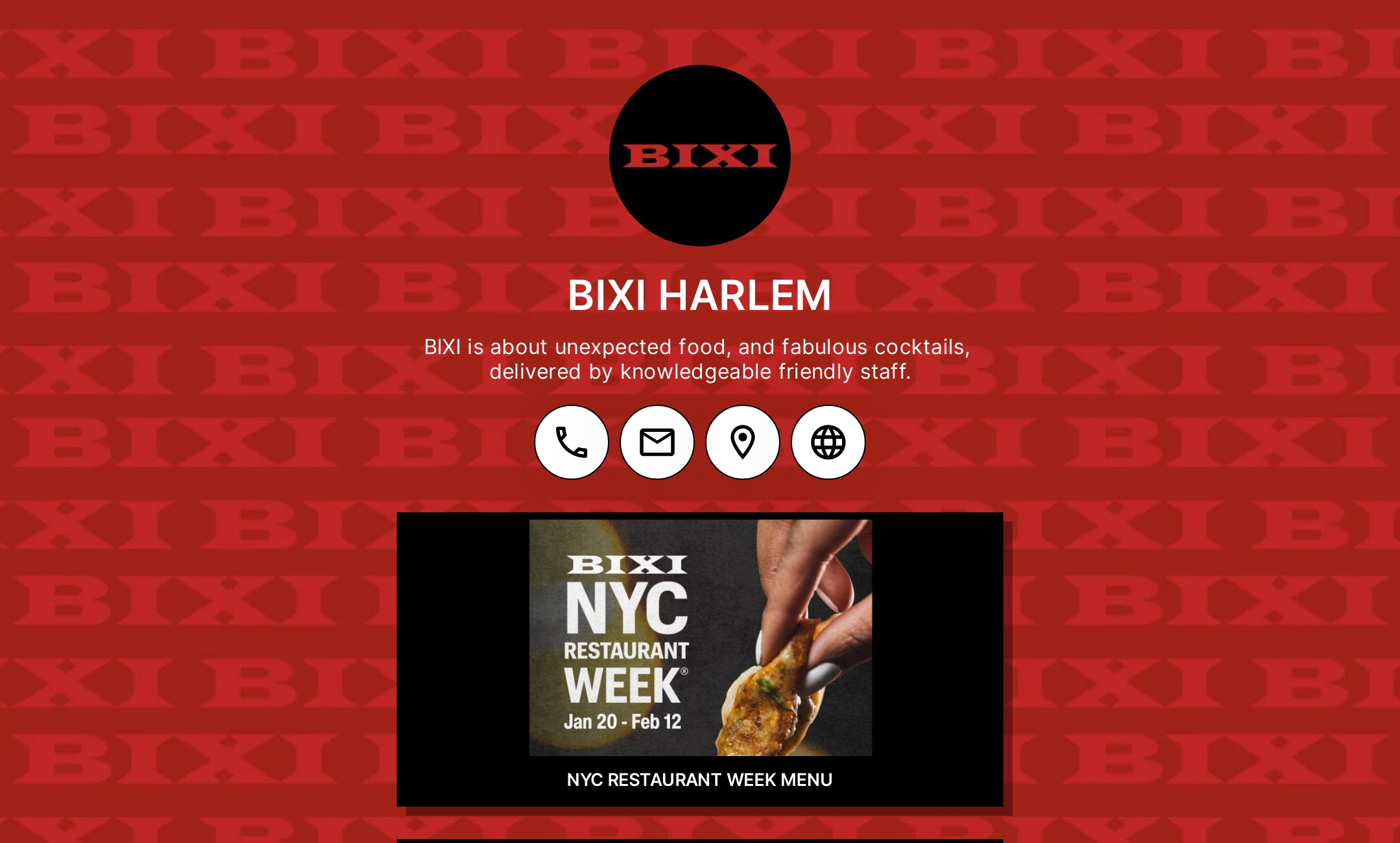 BIXI HARLEM's Flowpage