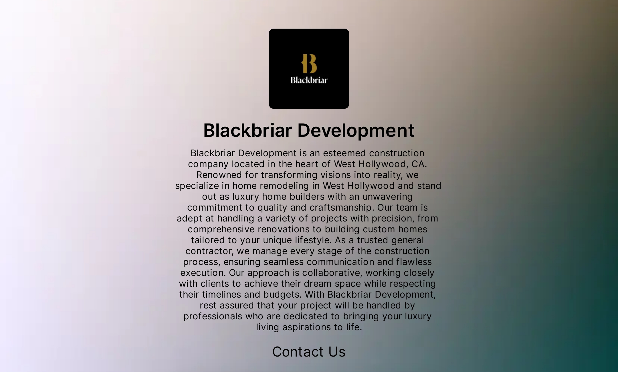 Blackbriar Development's Flowpage