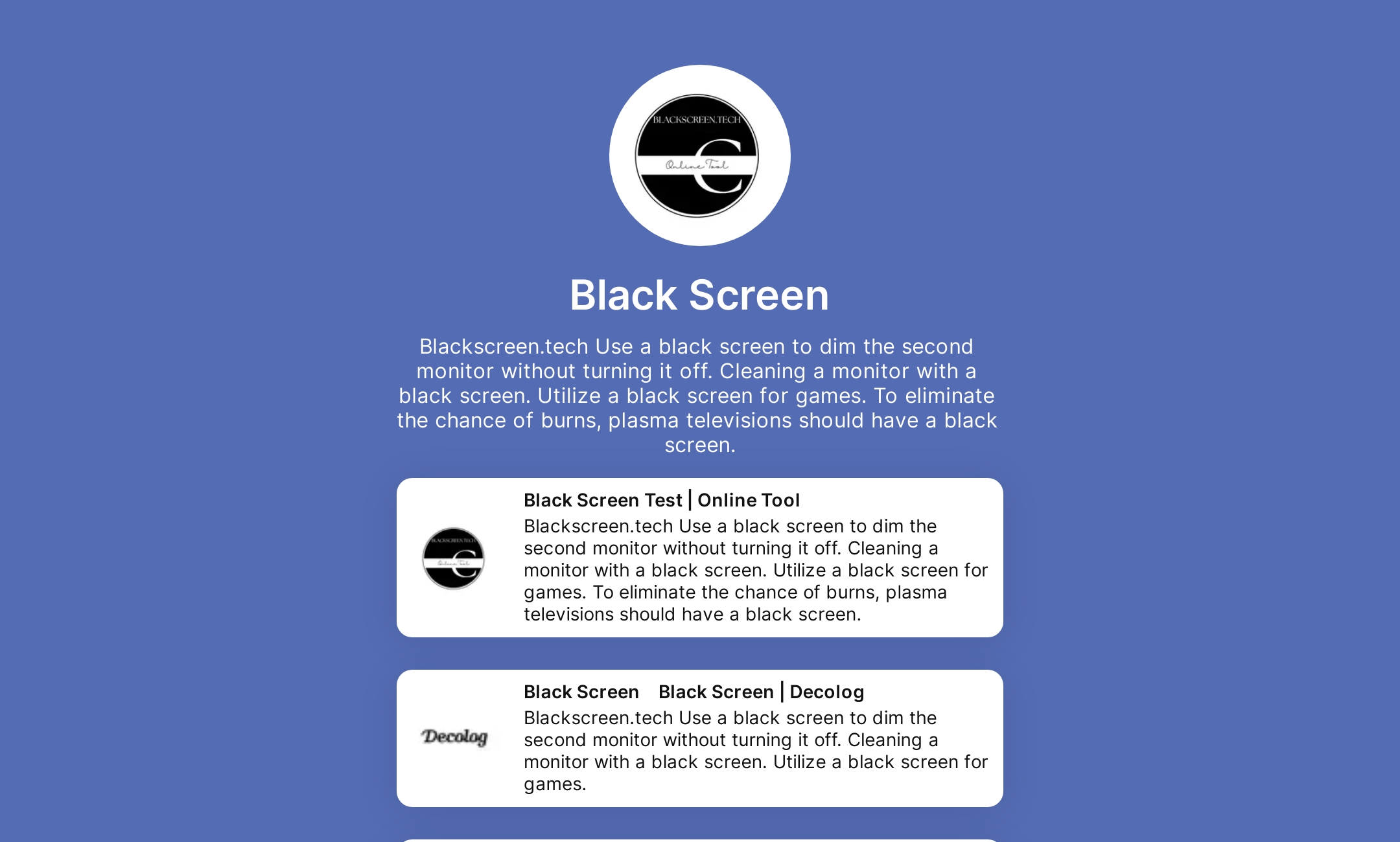 Black Screen