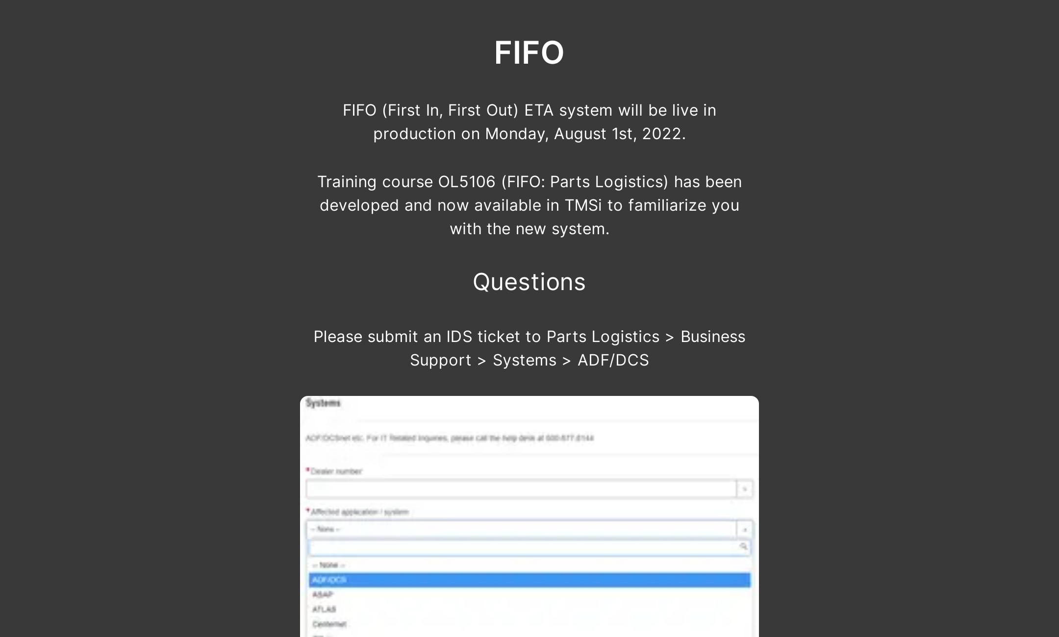 FIFO's Flowpage