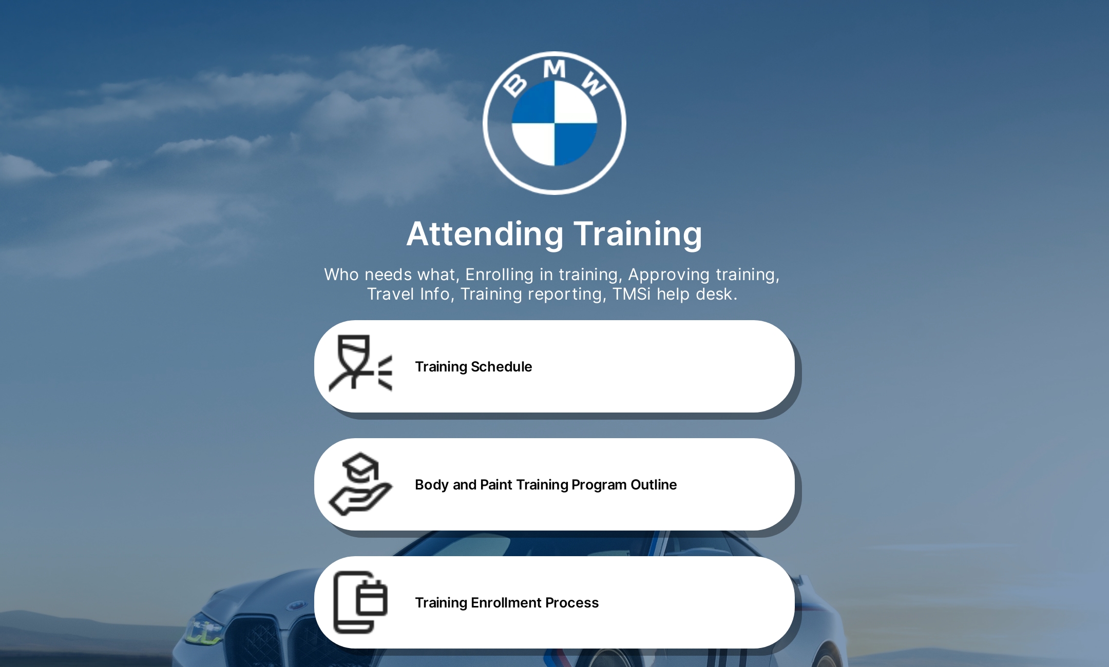 Attending Training's Flowpage