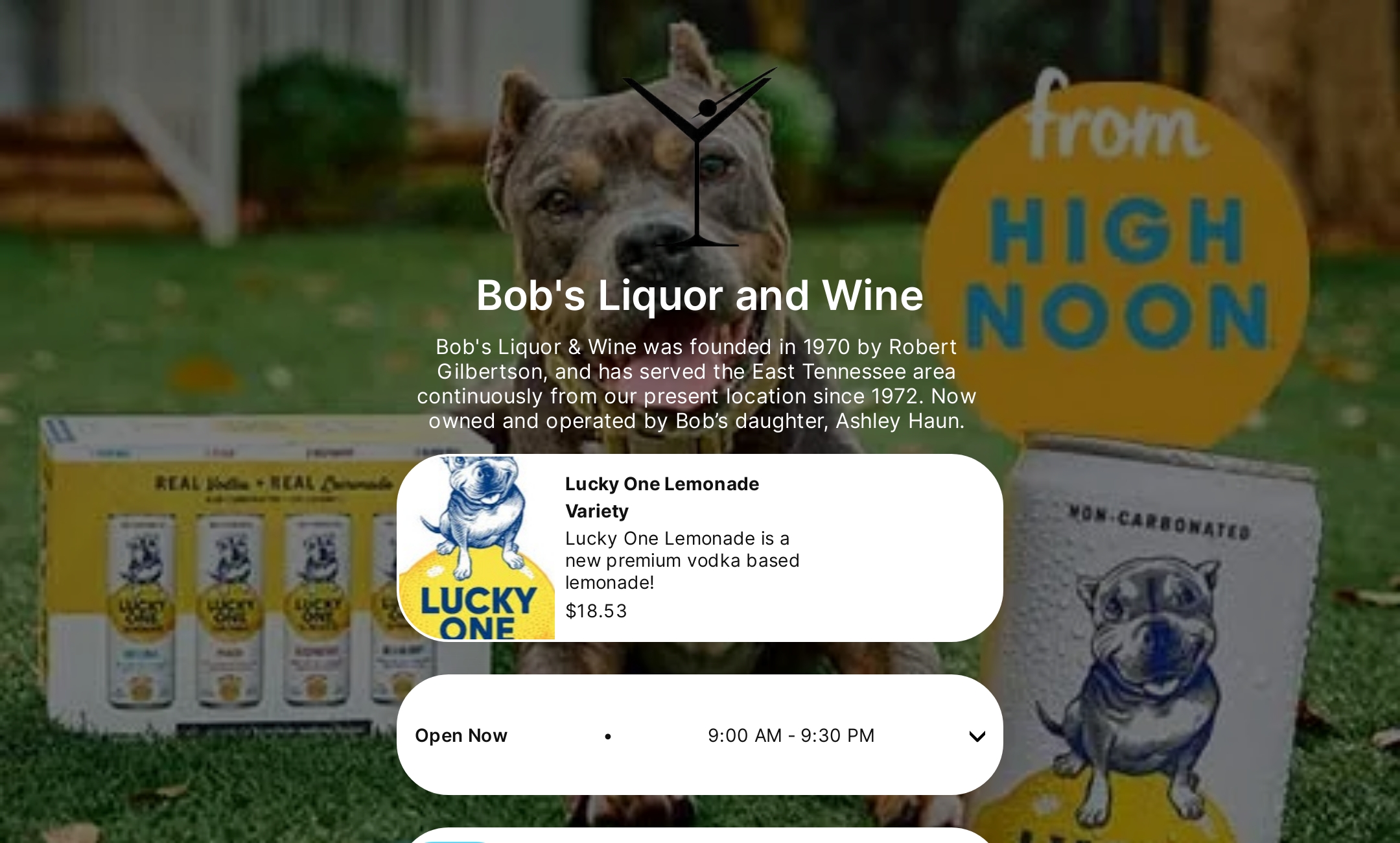 Bob's Liquor and Wine's Flowpage
