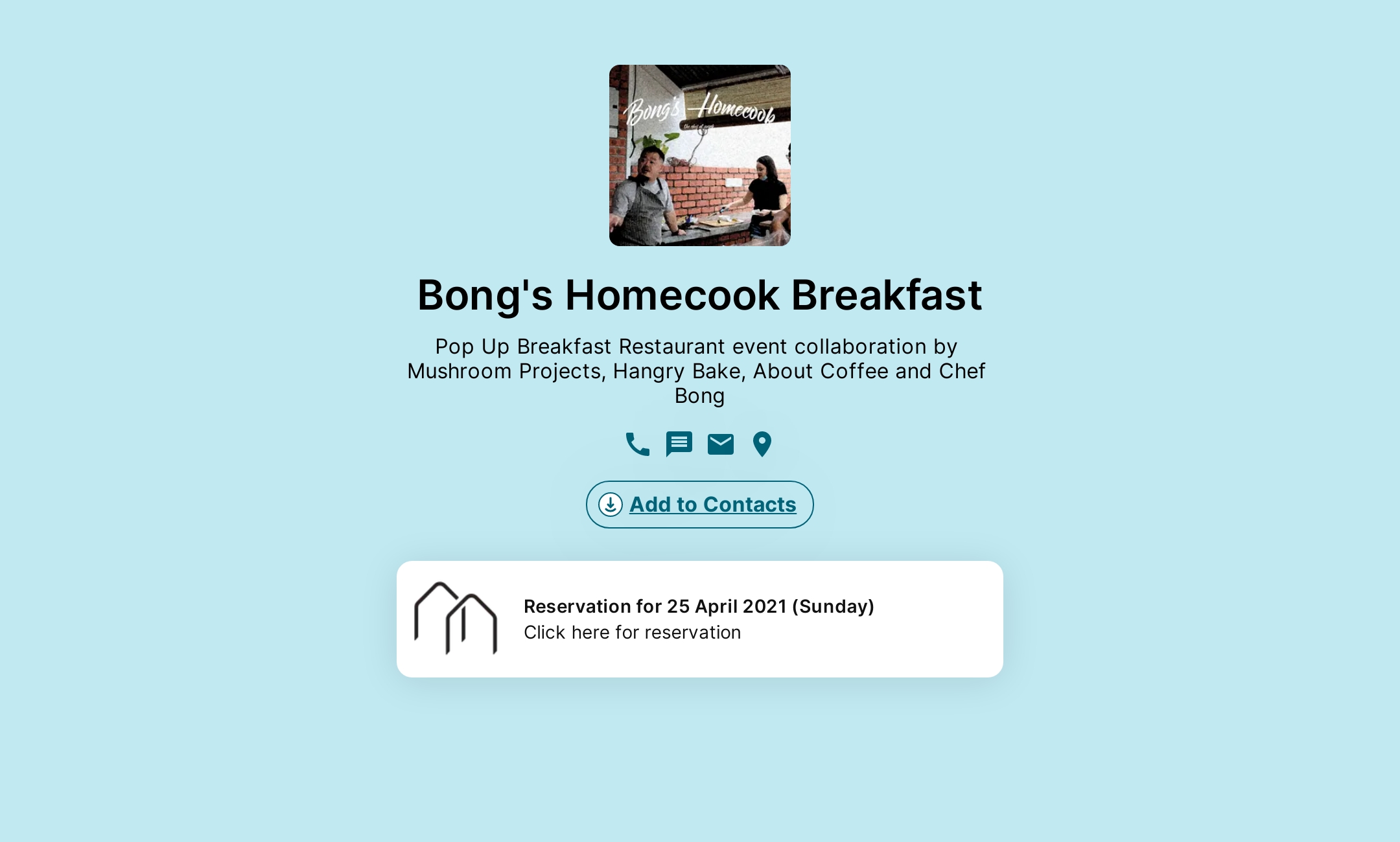 Bong's Homecook Breakfast's Flowpage