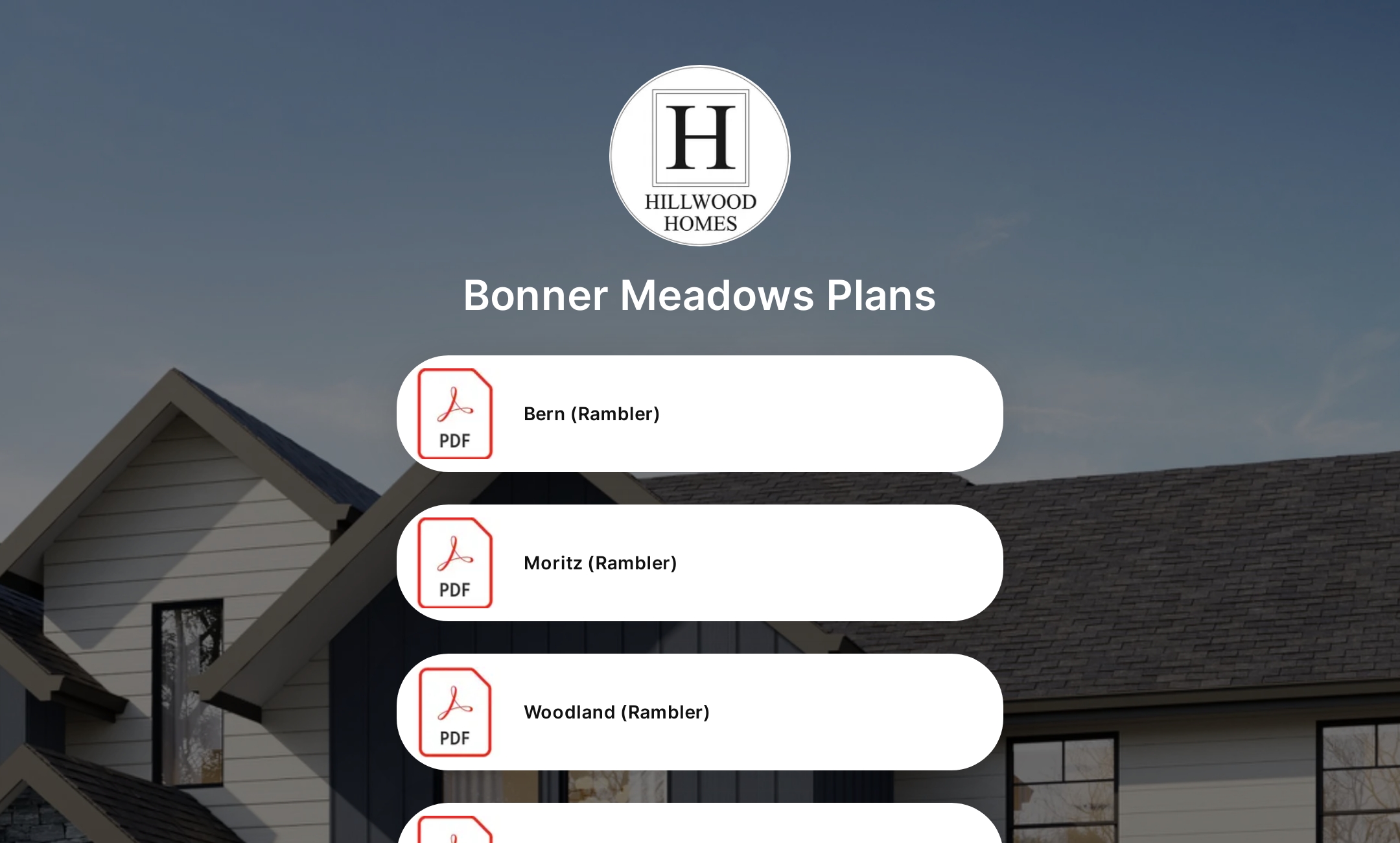 Bonner Meadows Plans' Flowpage
