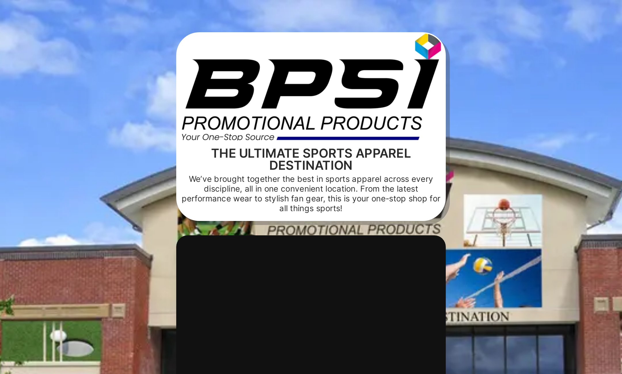 BPSI-PROMOTIONAL PRODUCTS SPORTS MICRO SITE STORE's Flowpage