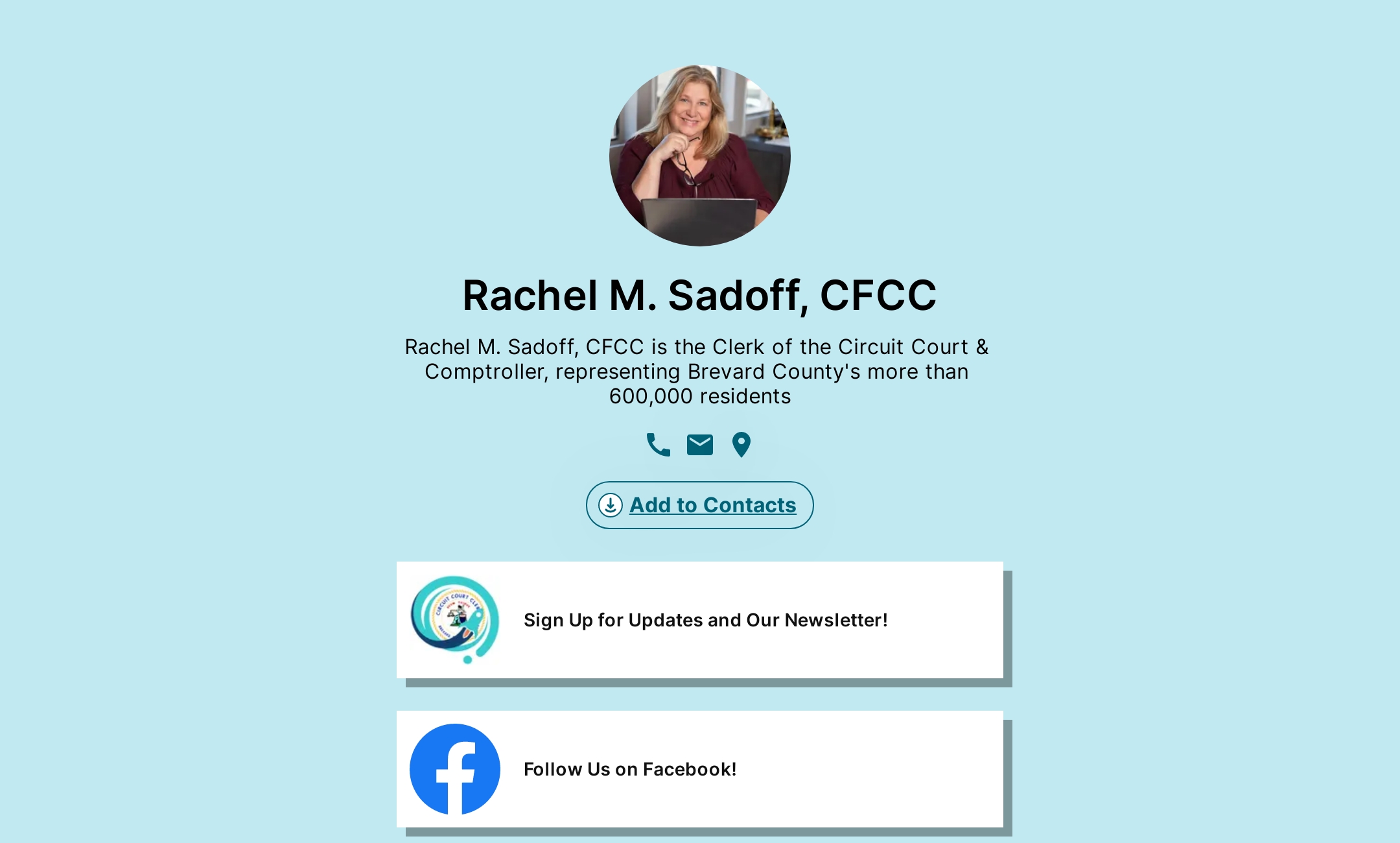 Rachel M. Sadoff, CFCC's Flowpage