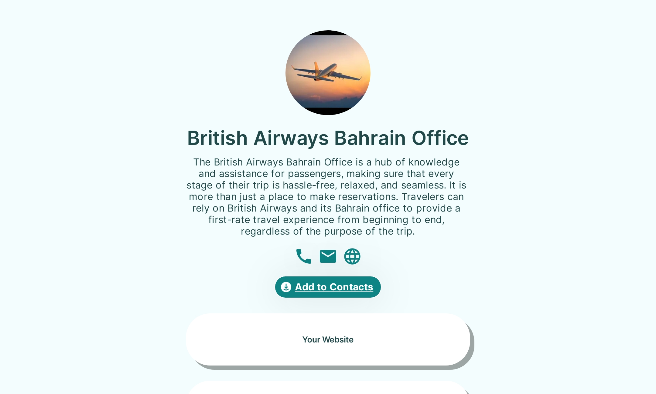 British Airways Bahrain Office's Flowpage