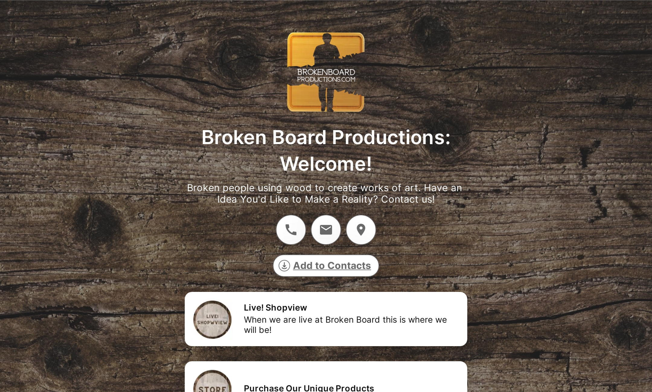 Broken Board Productions: Welcome!'s Flowpage