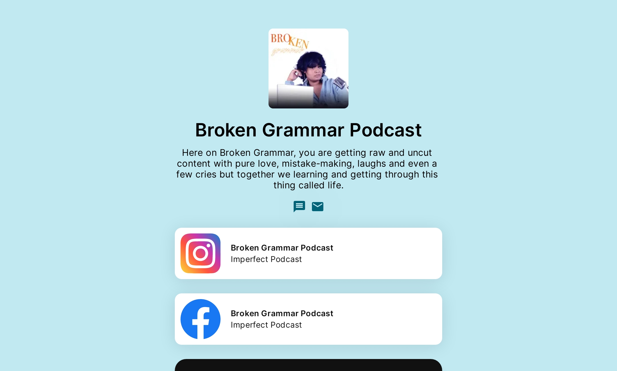 Broken Grammar Podcast's Flowpage