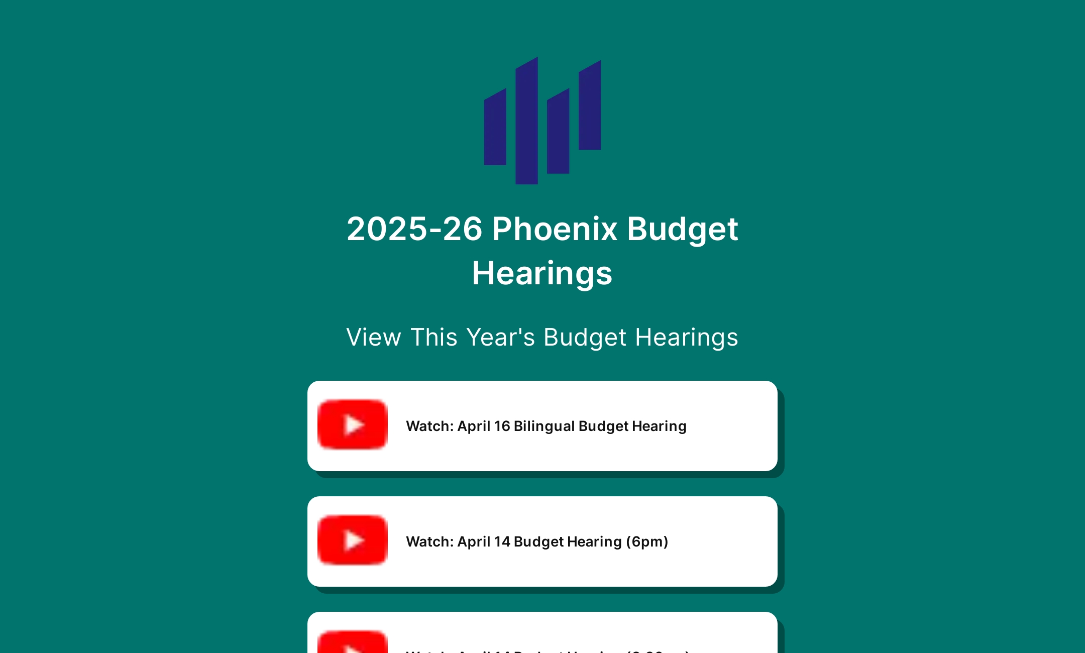 2025-26 Phoenix Budget Hearings' Flowpage