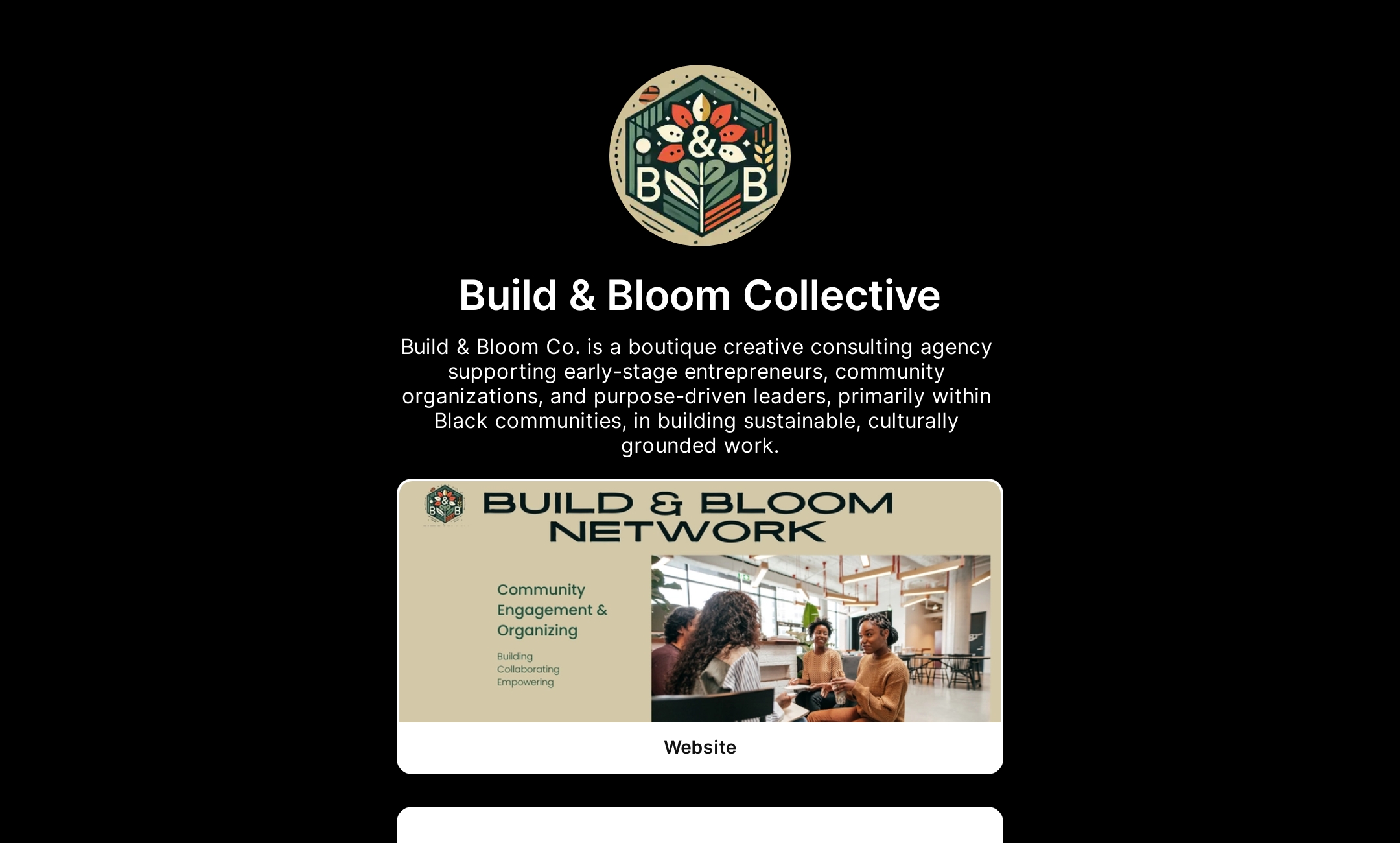 Build & Bloom Collective's Flowpage