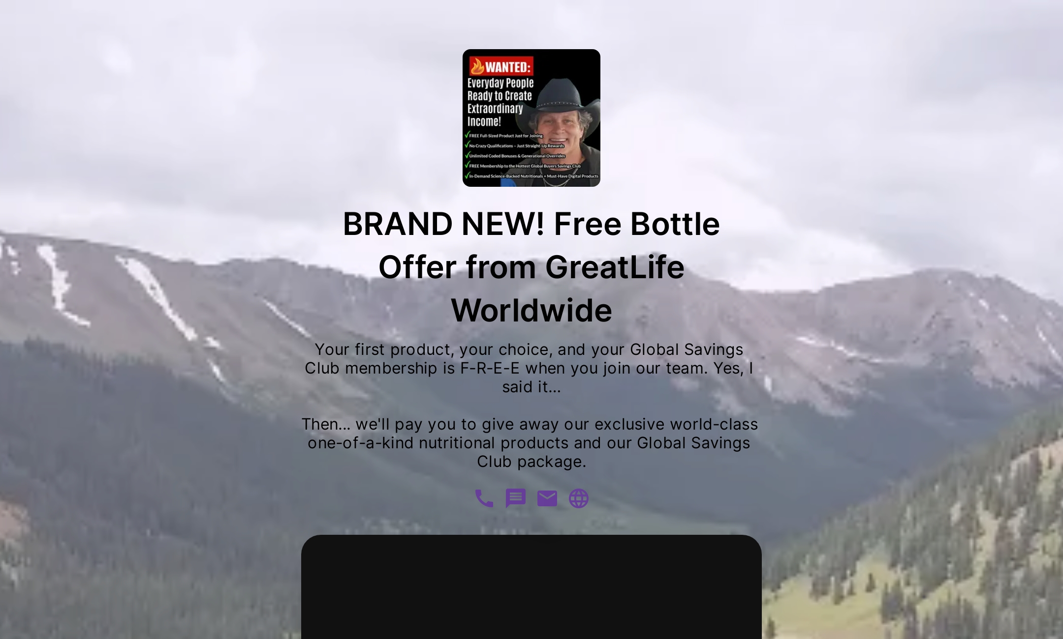 BRAND NEW! Free Bottle Offer from GreatLife Worldwide's Flowpage