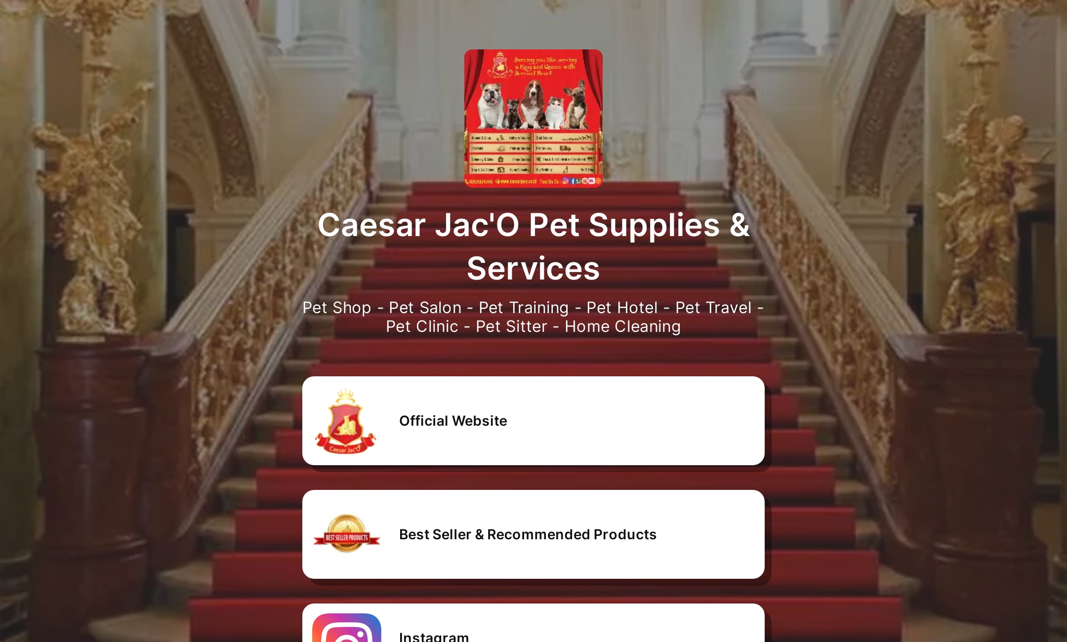 Caesar Jac'O Pet Supplies & Services' Flowpage