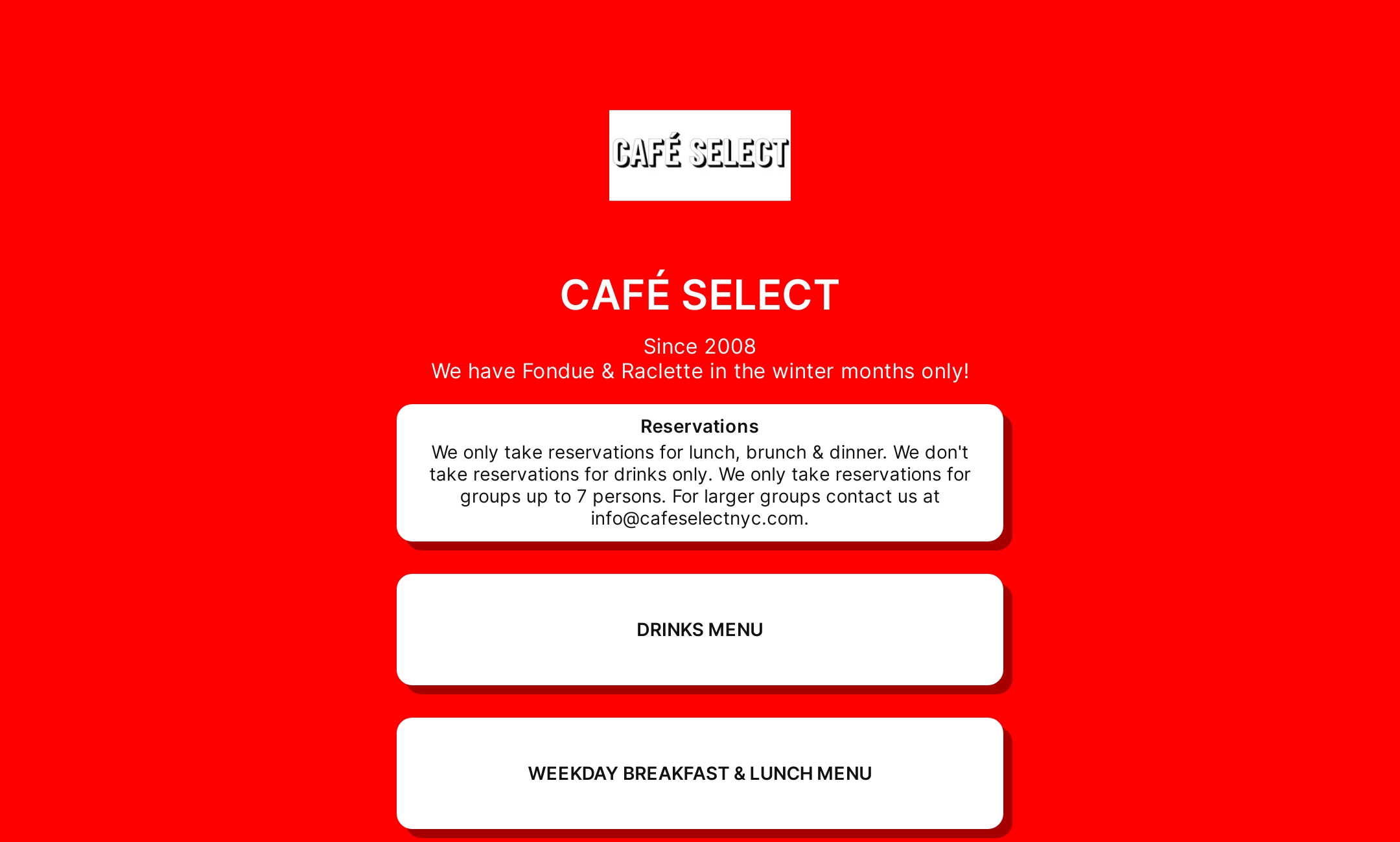 CAFÉ SELECT's Flowpage