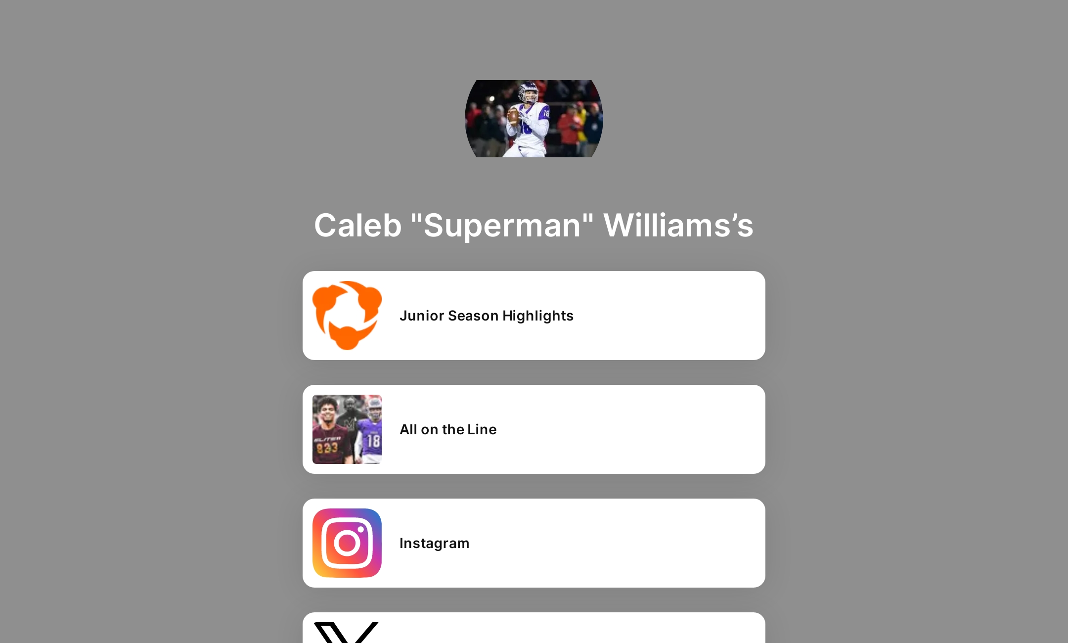 Caleb "Superman" Williams’s' Flowpage
