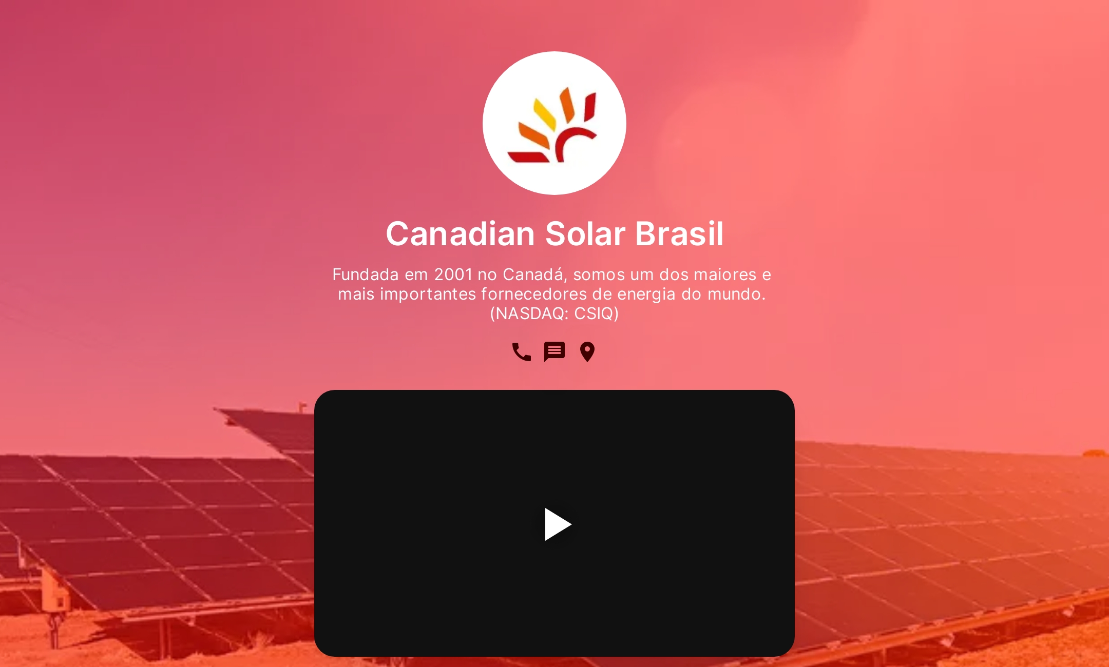 Canadian Solar Brasil's Flowpage