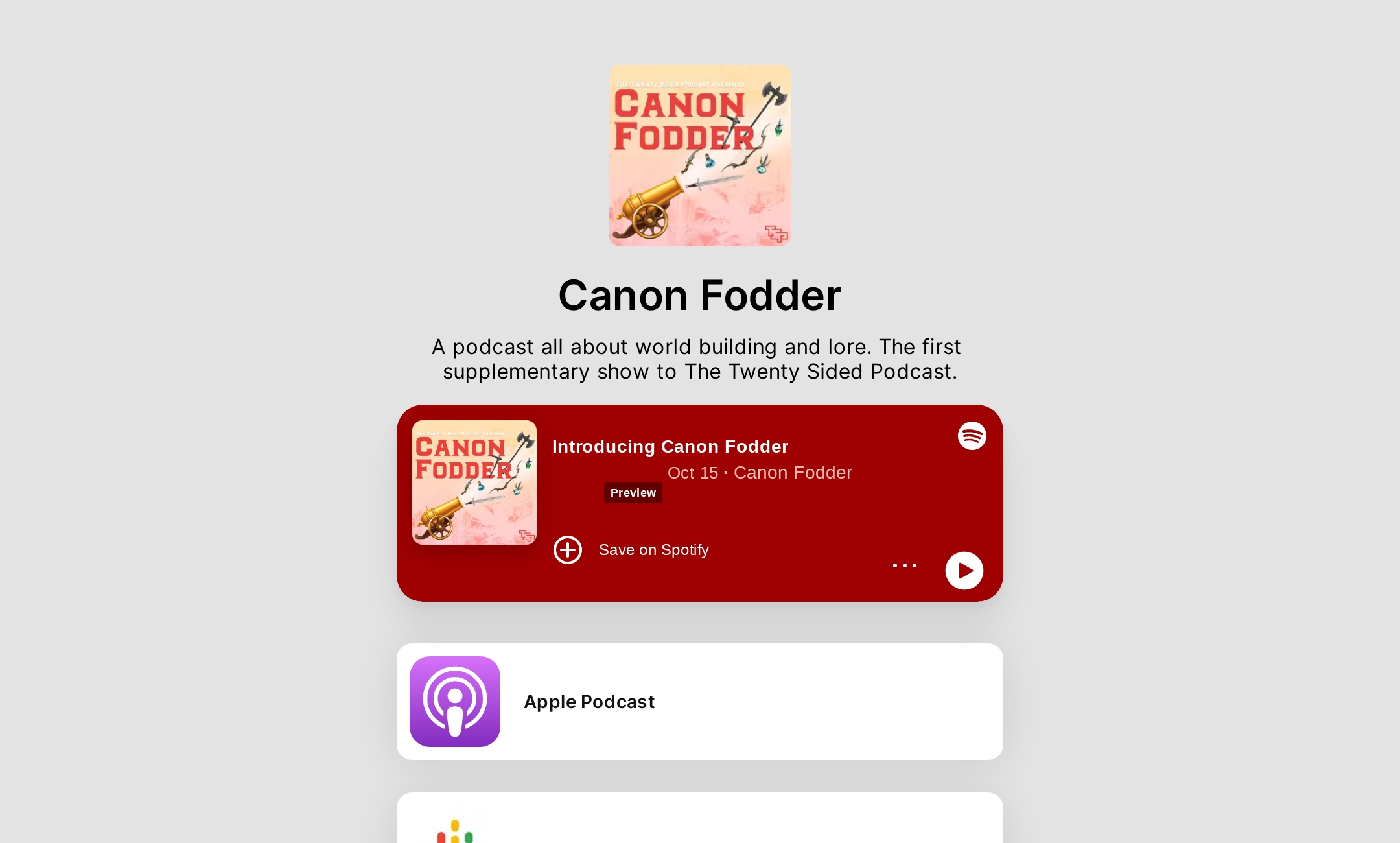 Canon Fodder's Flowpage