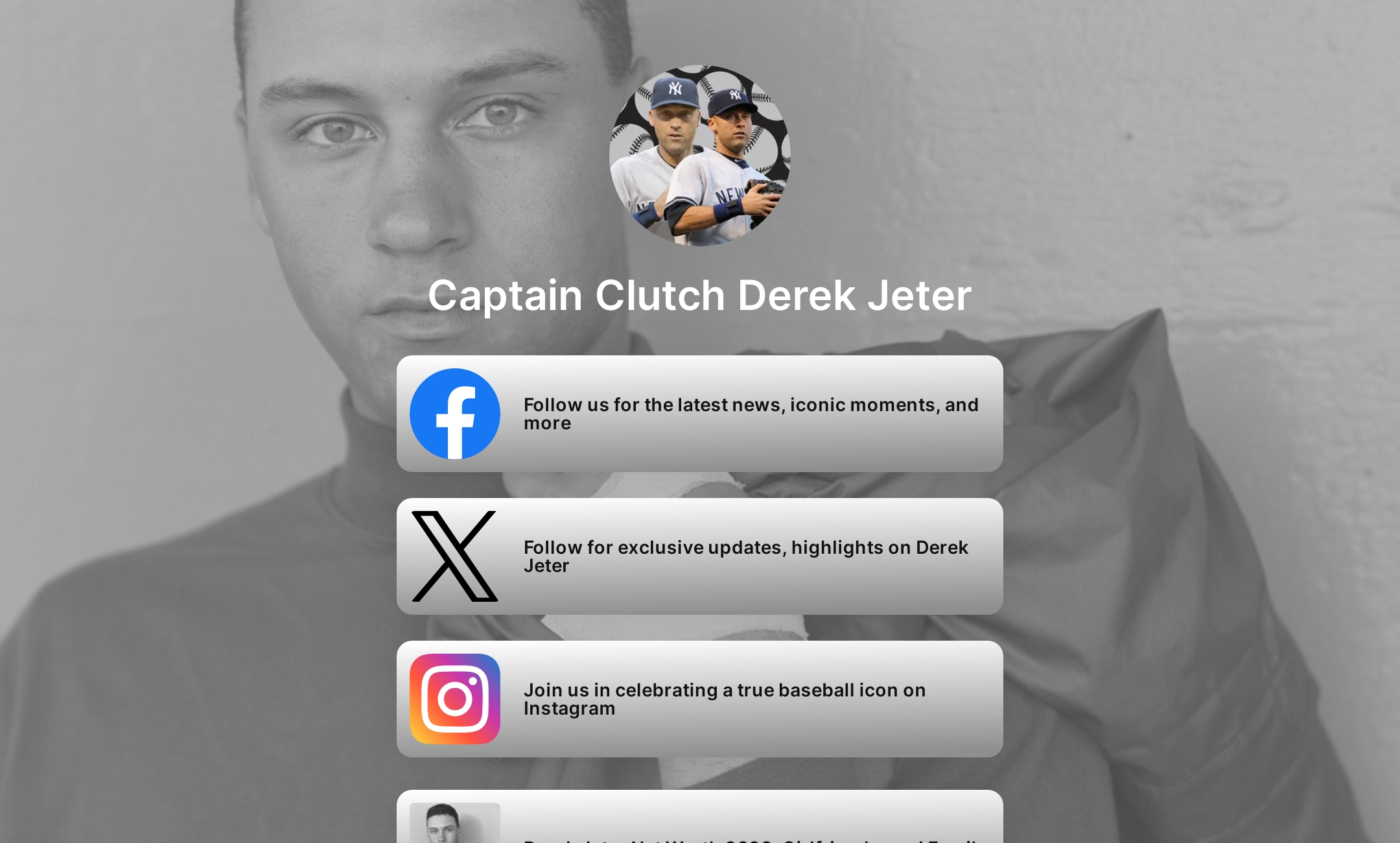 Captain Clutch Derek Jeter's Flowpage