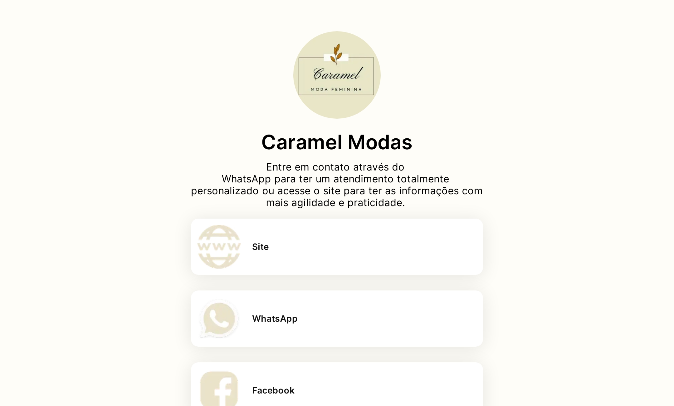 Caramel Modas' Flowpage