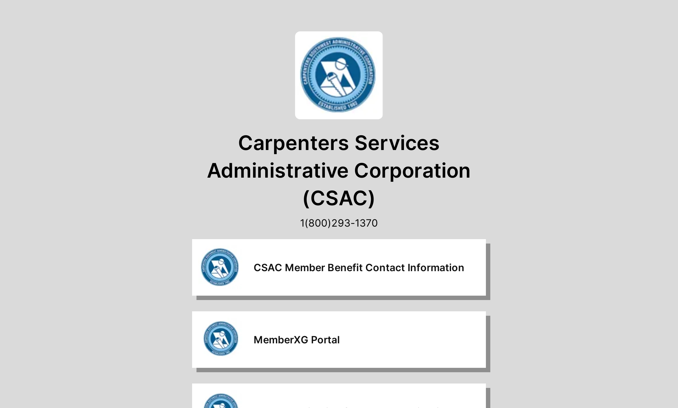 Carpenters Services Administrative Corporation (CSAC)'s Flowpage