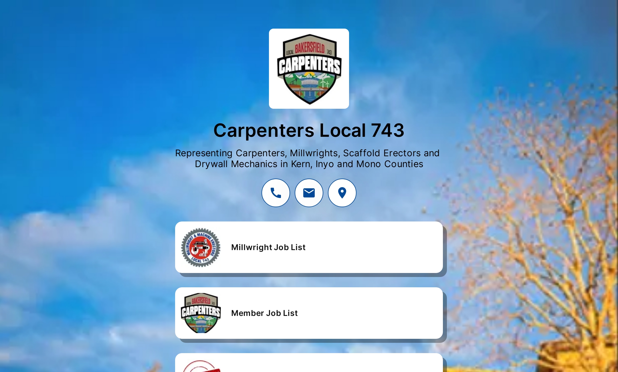 Carpenters Local 743's Flowpage