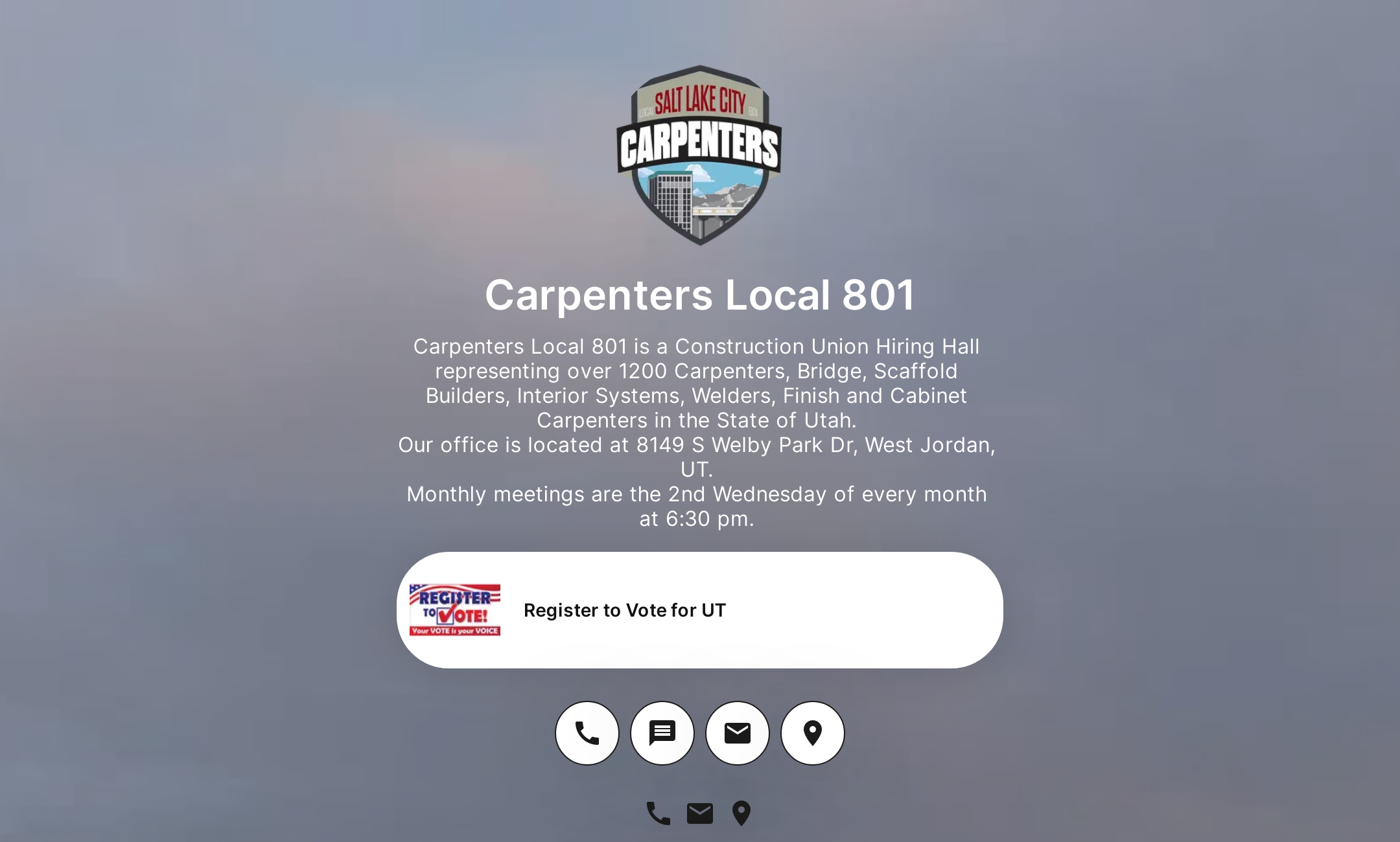 Carpenters Local 801's Flowpage