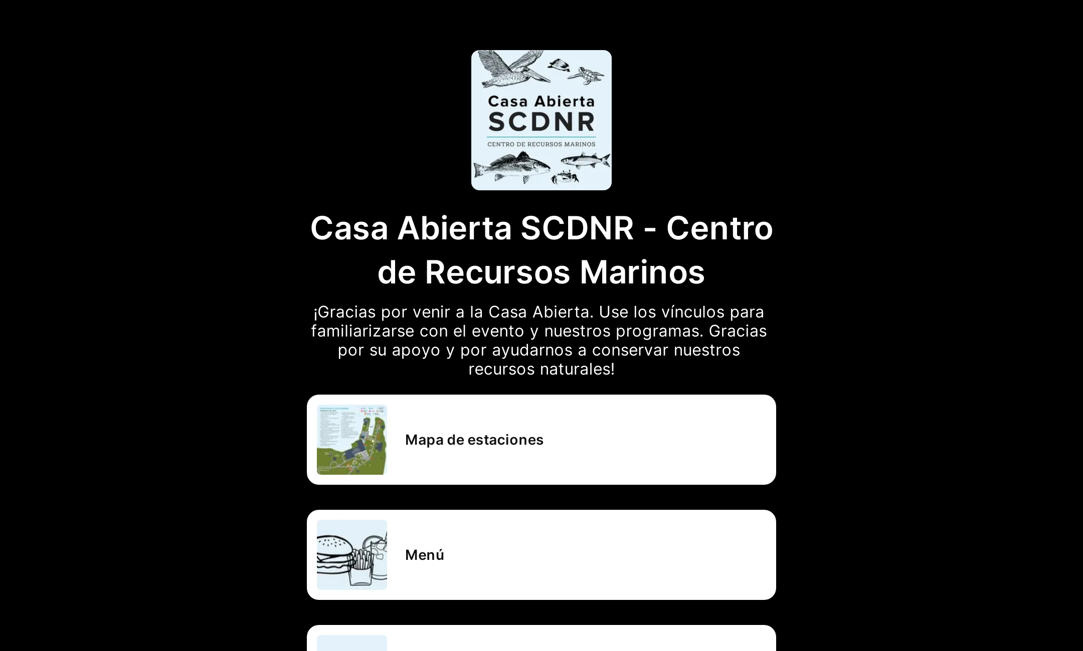 Casa Abierta SCDNR - Centro de Recursos Marinos 's Flowpage
