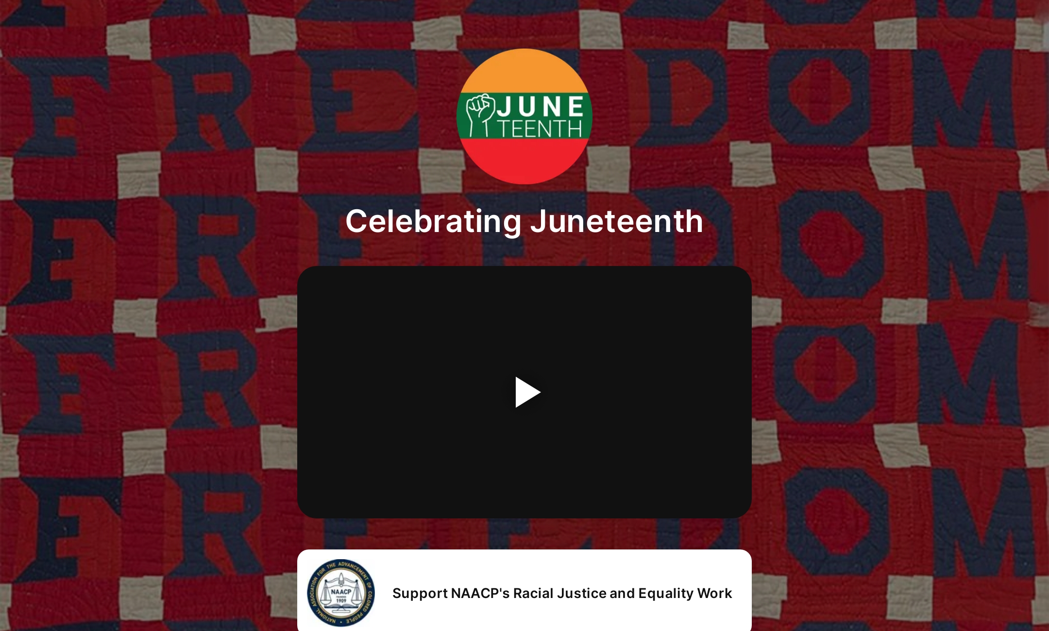 Celebrating Juneteenth's Flowpage