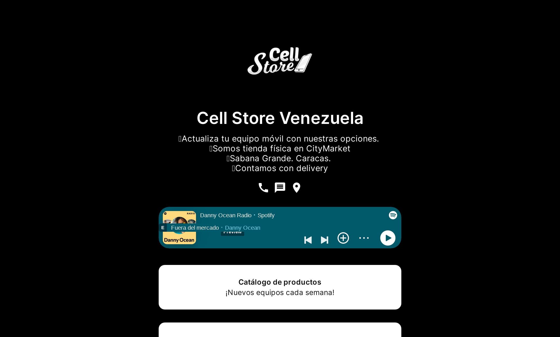 Cell Store Venezuela's Flowpage
