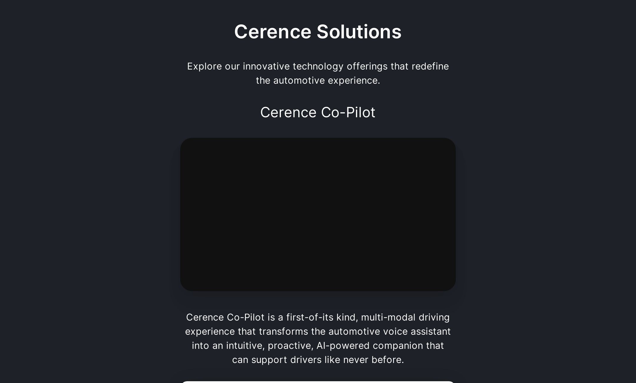 Cerence Solutions' Flowpage