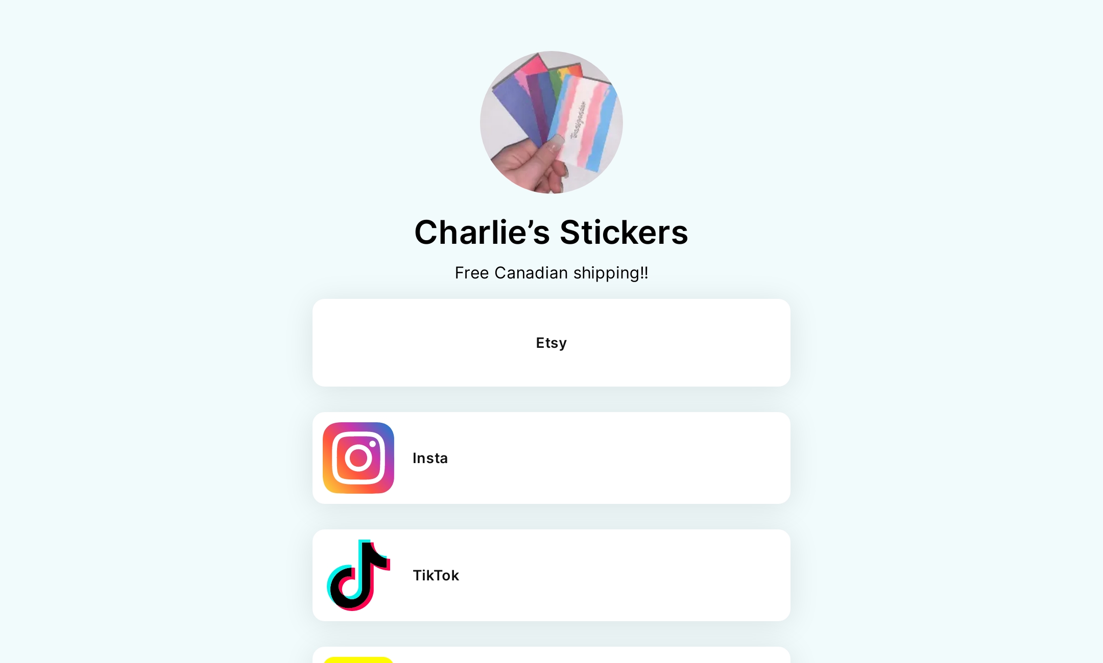 Charlie’s Stickers' Flowpage