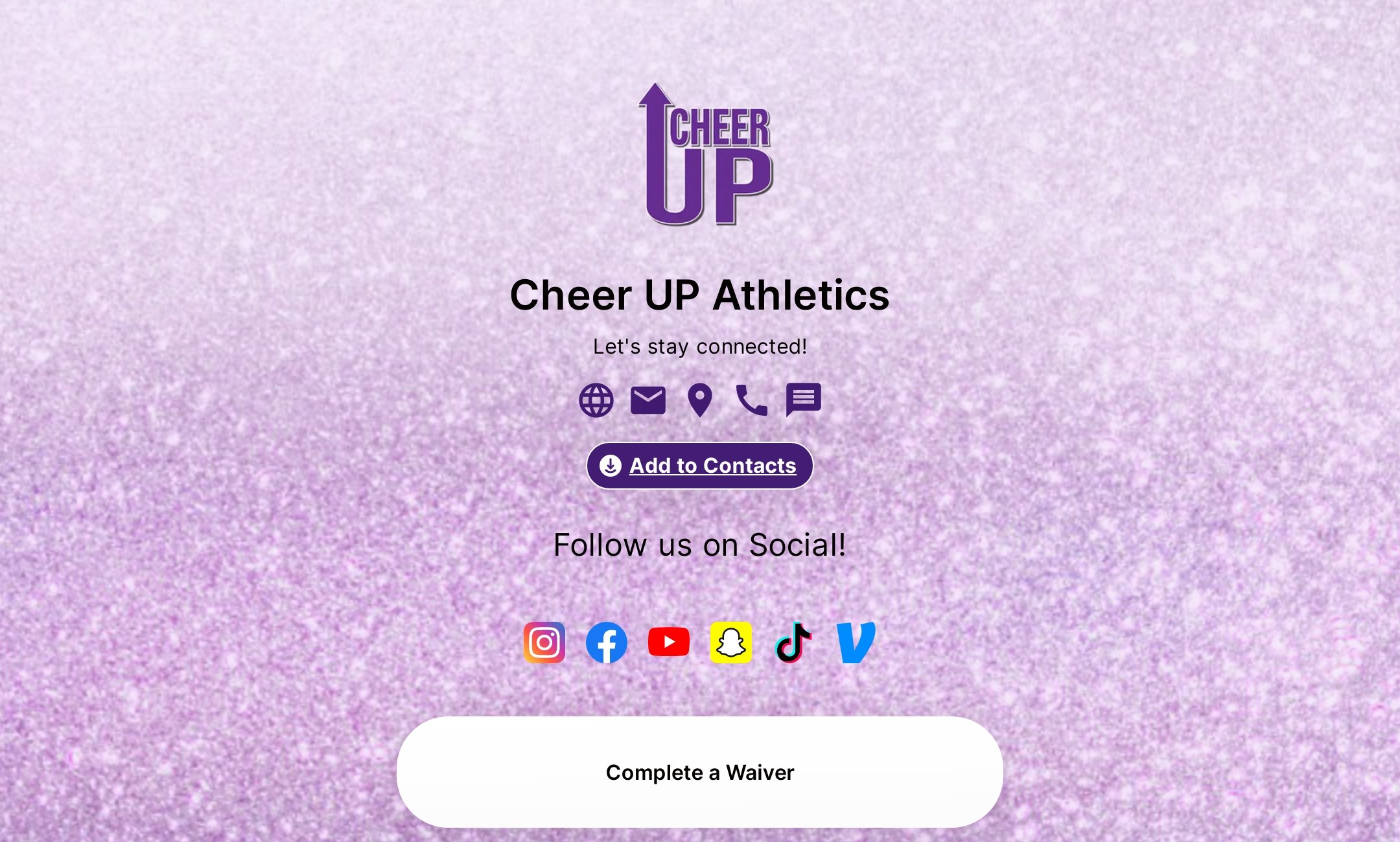 Cheer UP Athletics' Flowpage