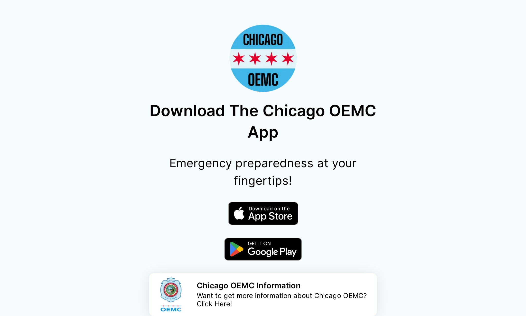 Download The Chicago OEMC App's Flowpage