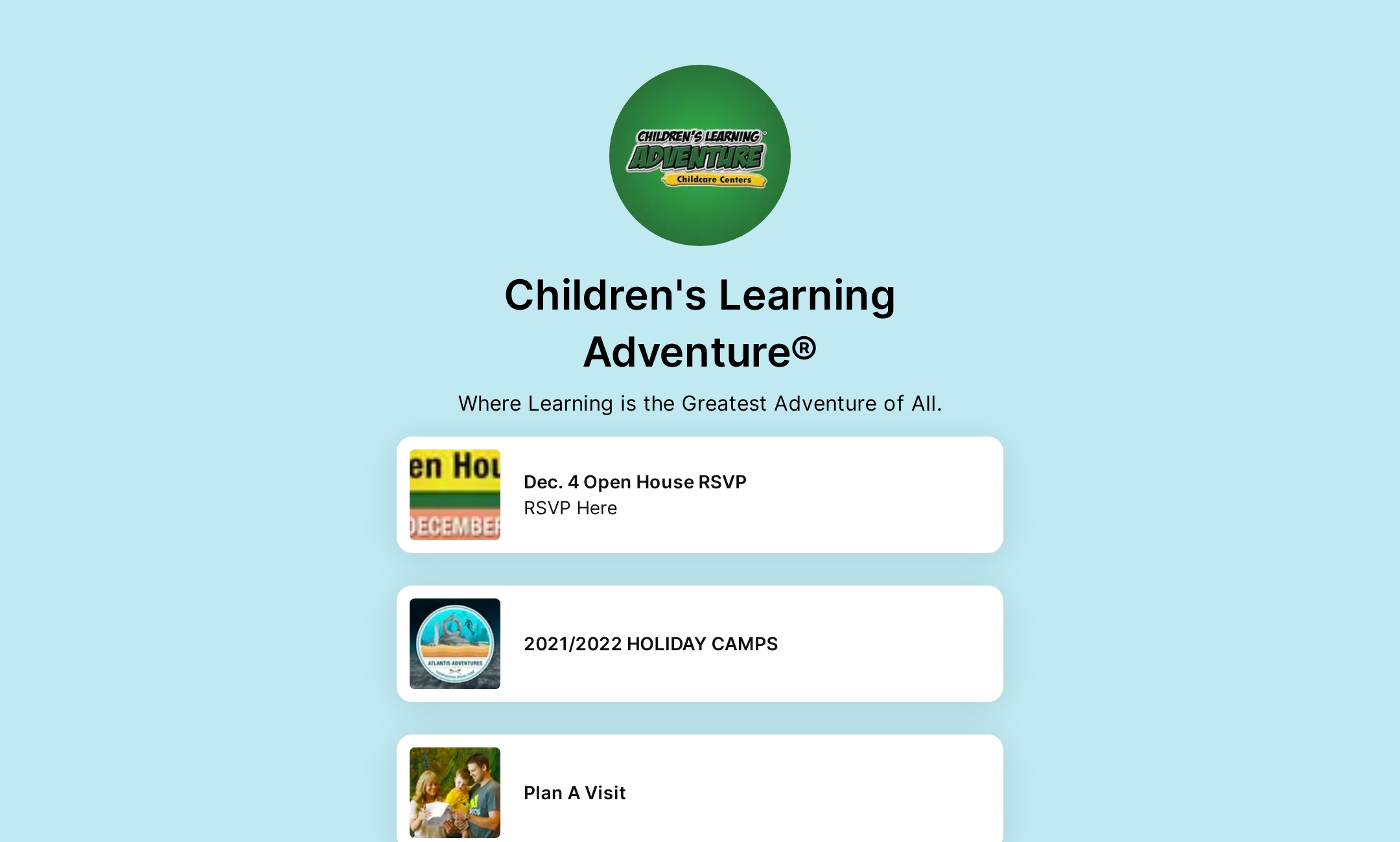Children's Learning Adventure®'s Flowpage