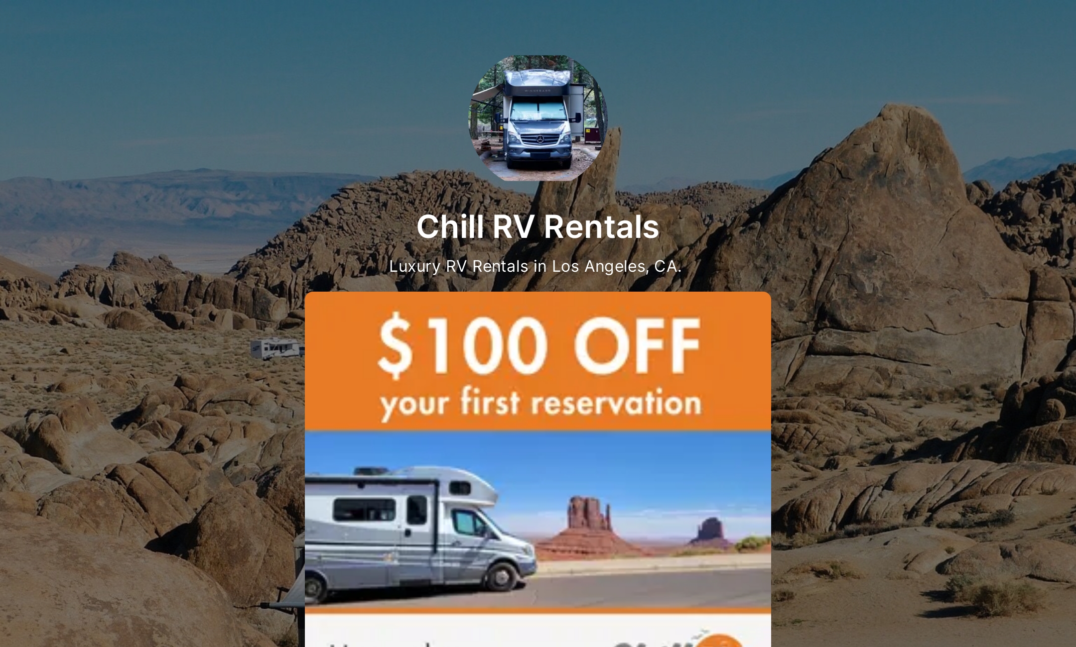 Chill RV Rentals' Flowpage