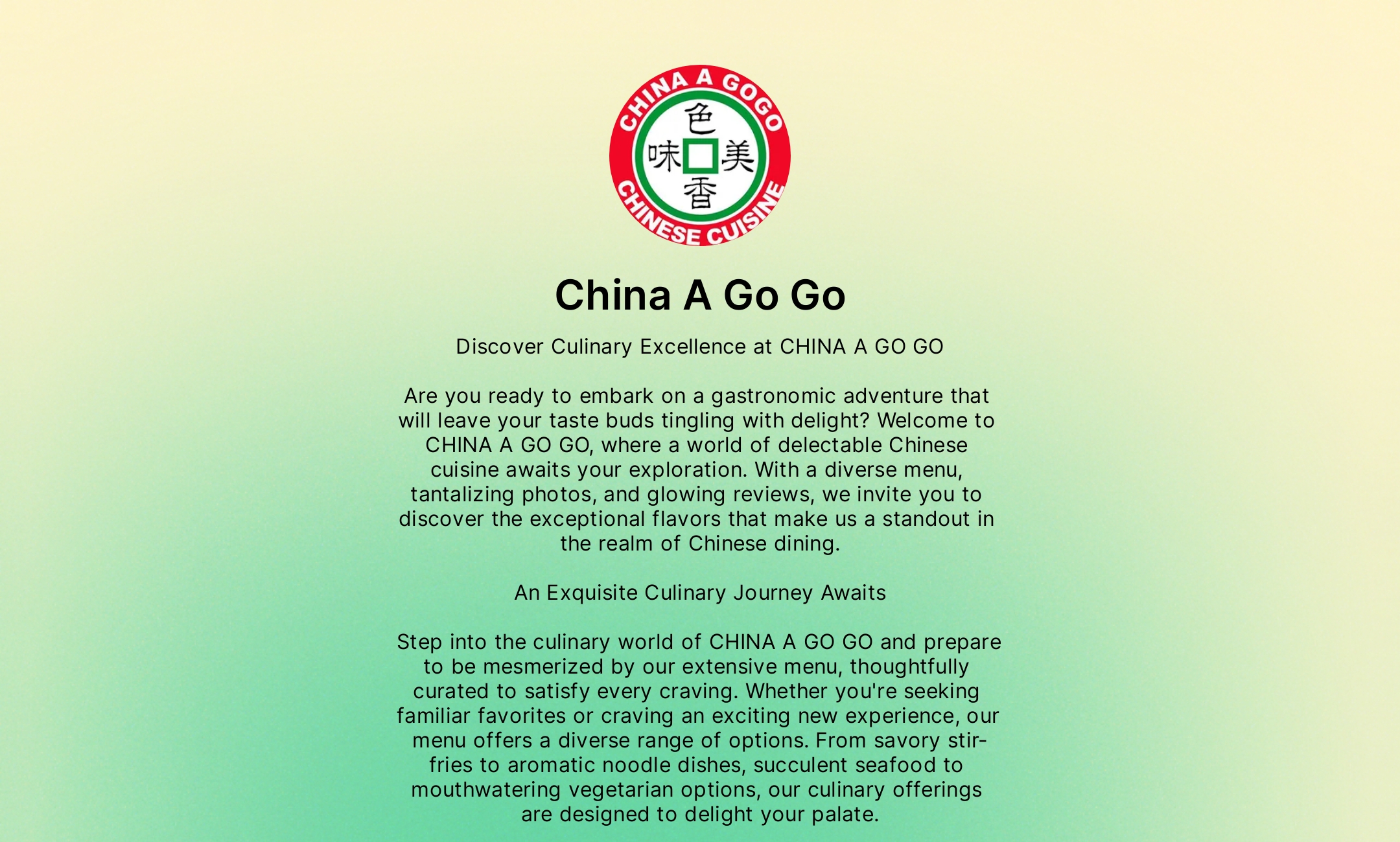 China A Go Go's Flowpage