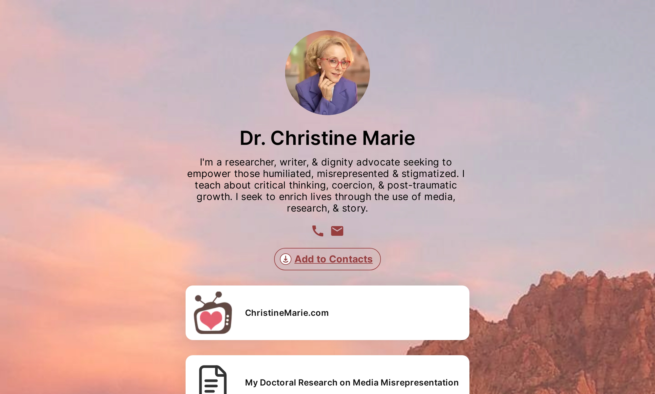 Dr. Christine Marie's Flowpage