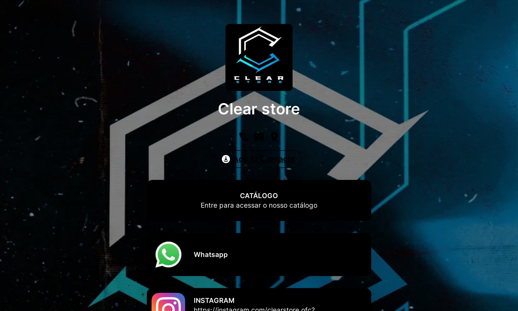Clear store's Flowpage